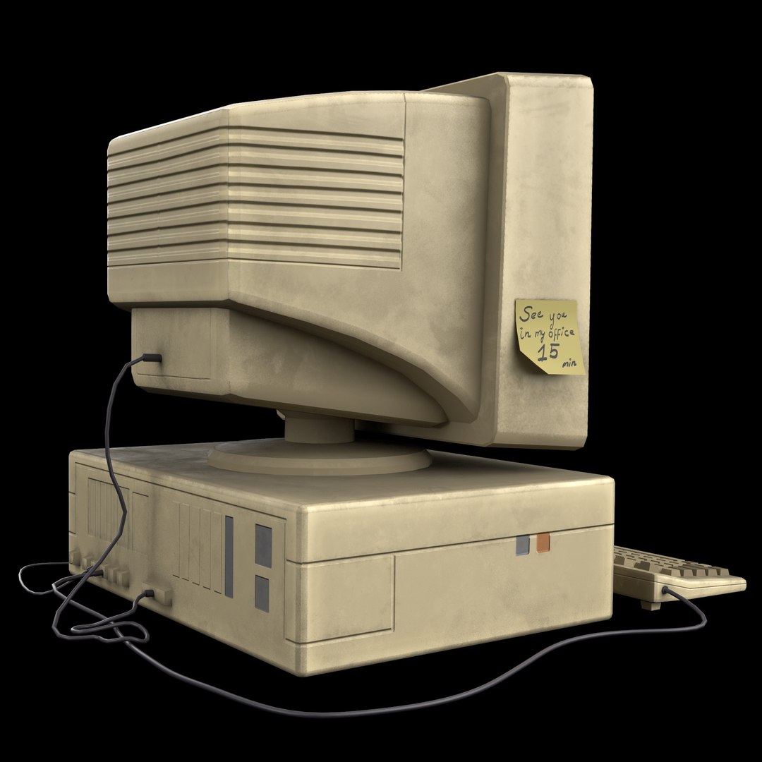 Old Computer 3D Model - TurboSquid 1944161