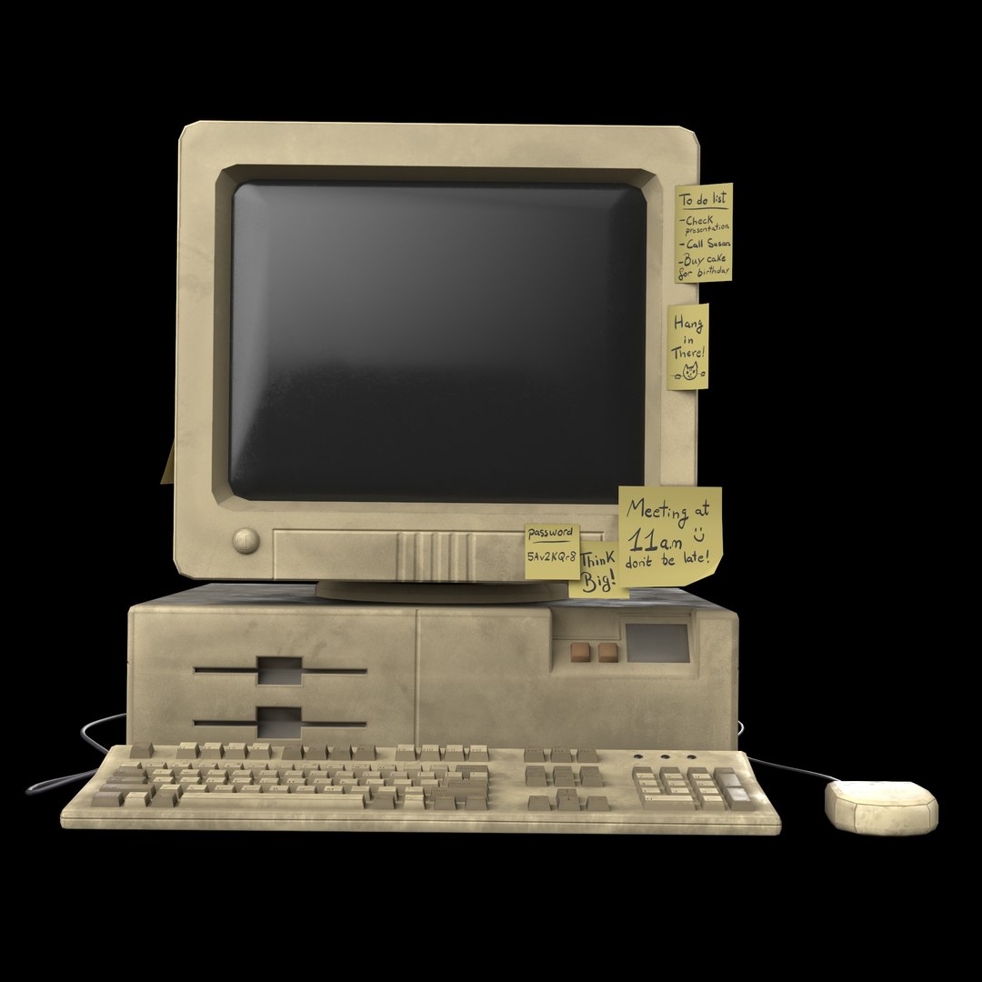 Old Computer 3D Model - TurboSquid 1944161