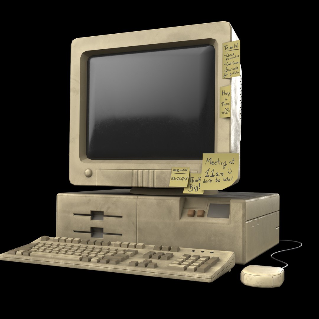Old Computer 3D Model - TurboSquid 1944161