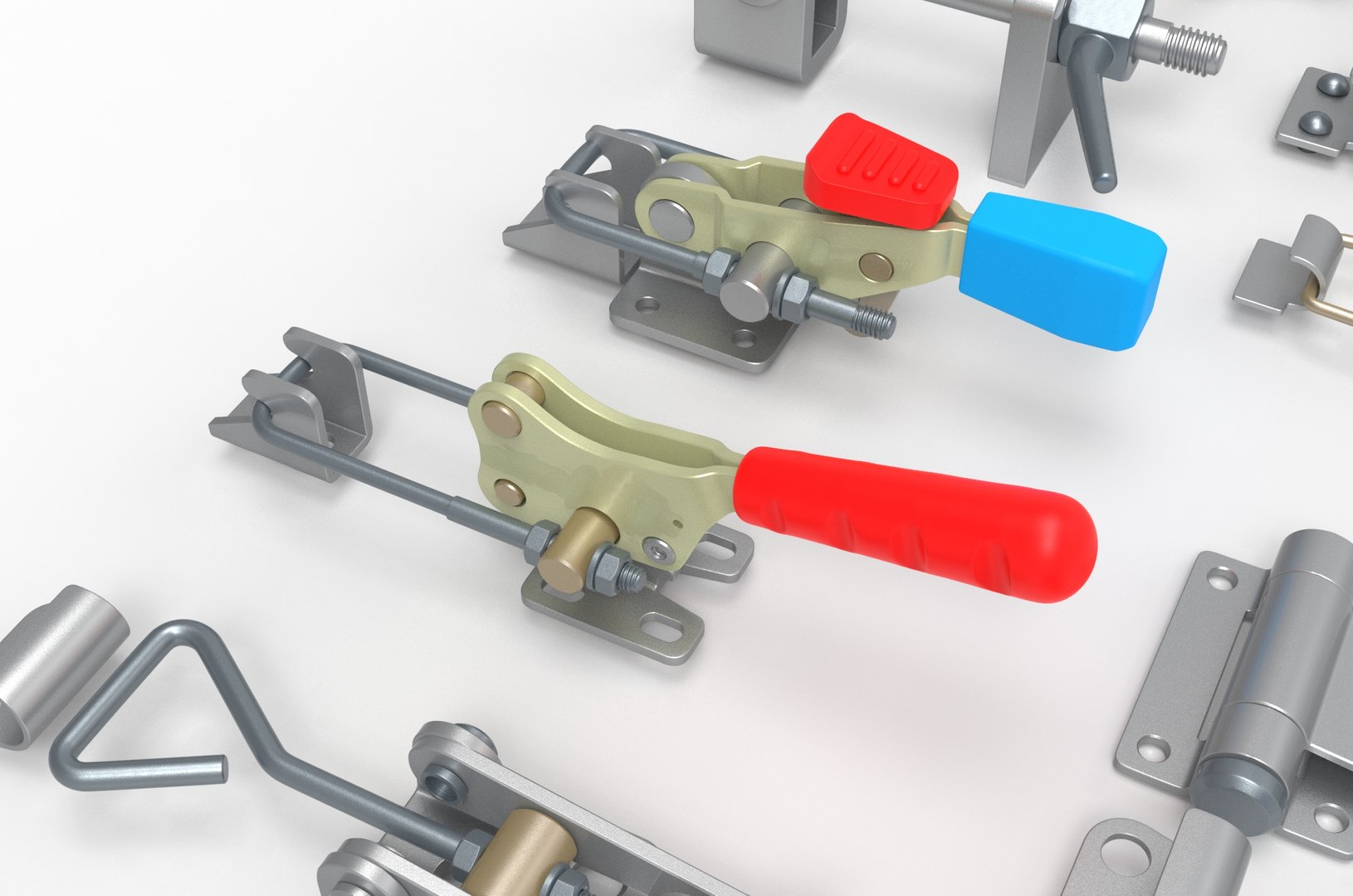 Latches and hinges 3D model - TurboSquid 2181766