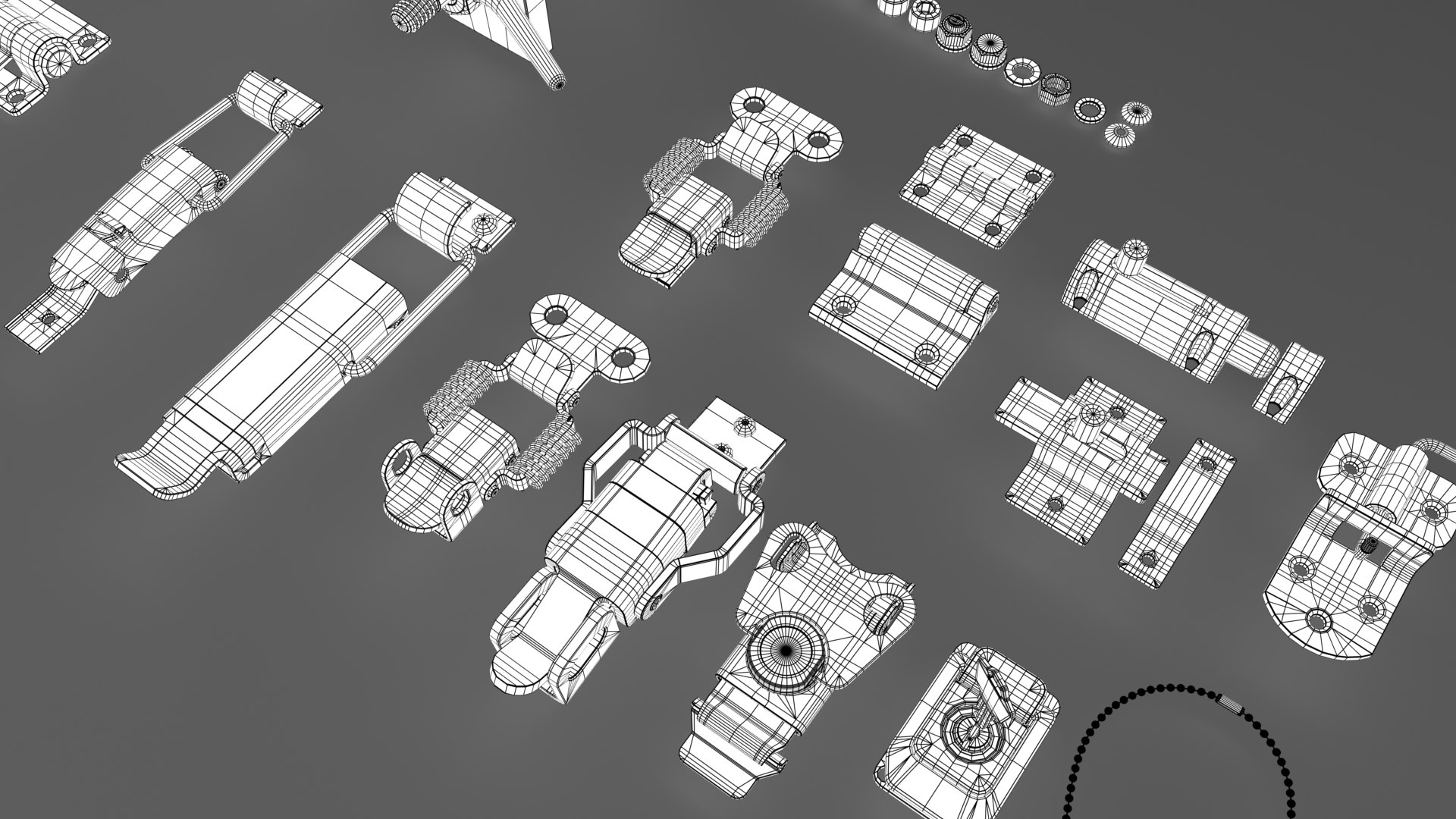 Latches and hinges 3D model - TurboSquid 2181766
