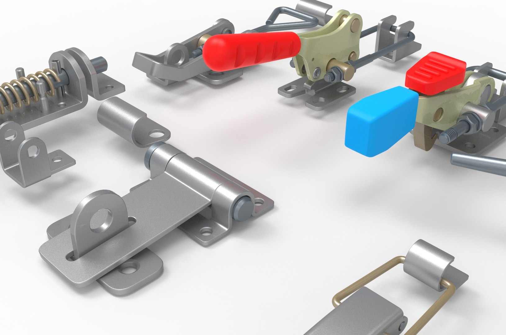 Latches and hinges 3D model - TurboSquid 2181766