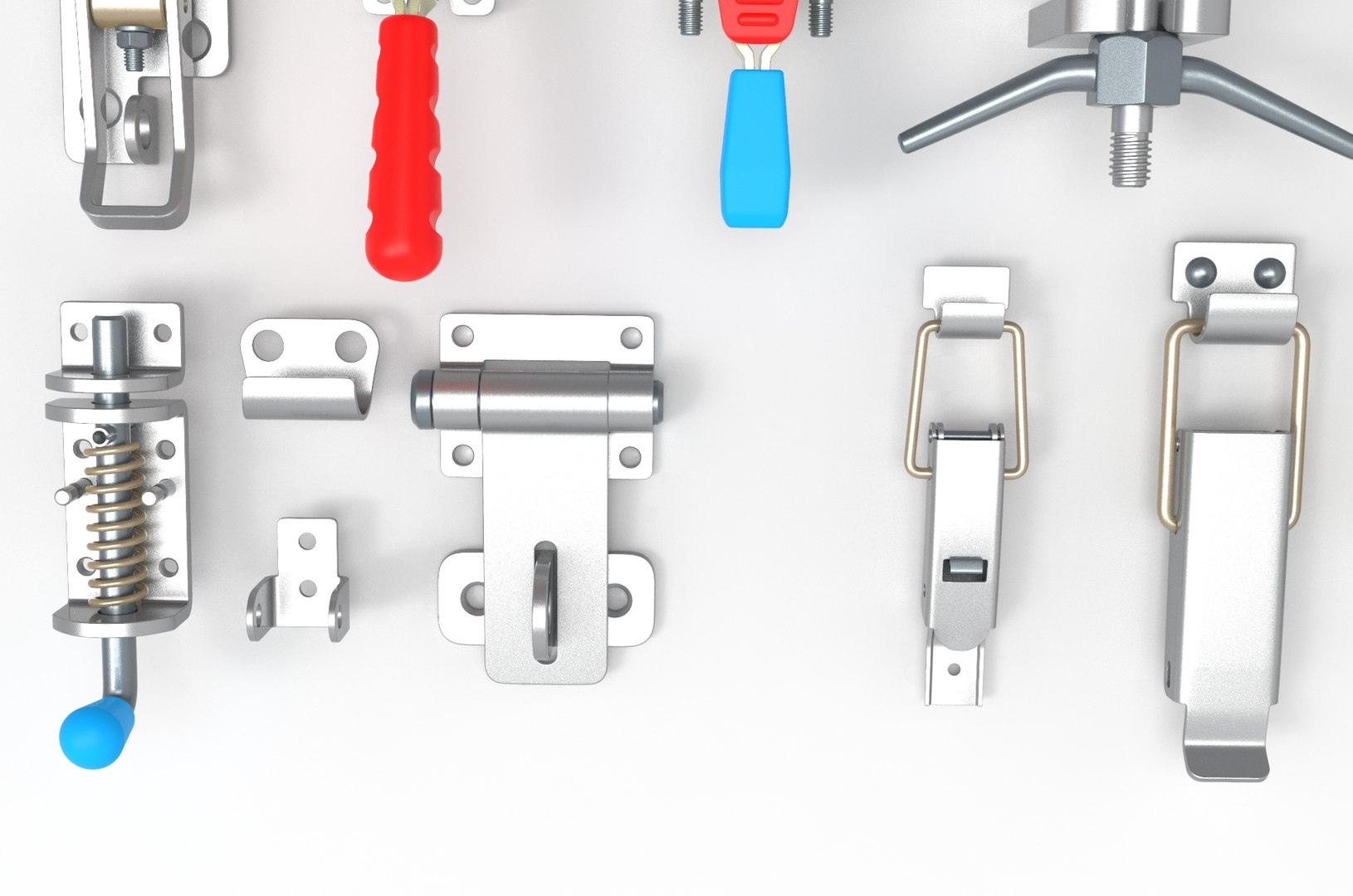 Latches and hinges 3D model - TurboSquid 2181766