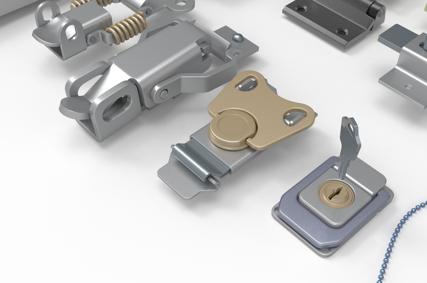 Latches and hinges 3D model - TurboSquid 2181766