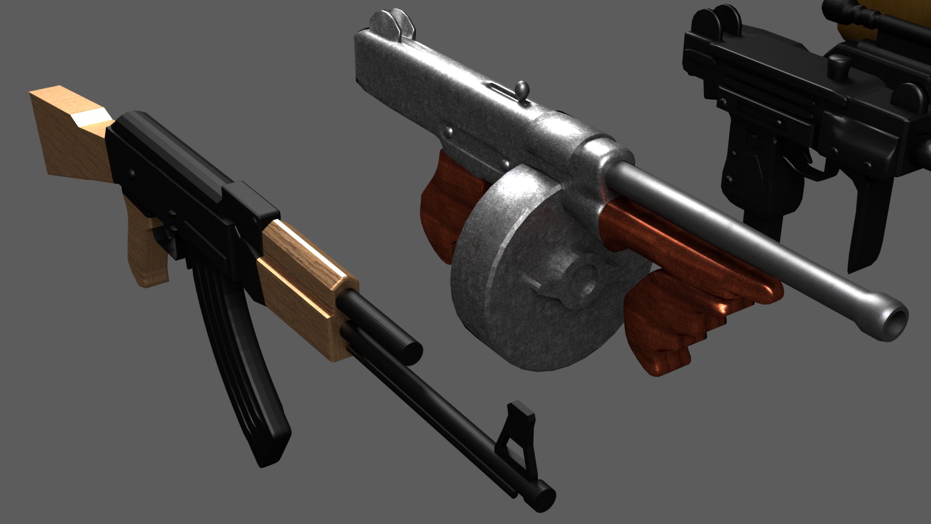 3D Gun Pack Model - TurboSquid 1798571
