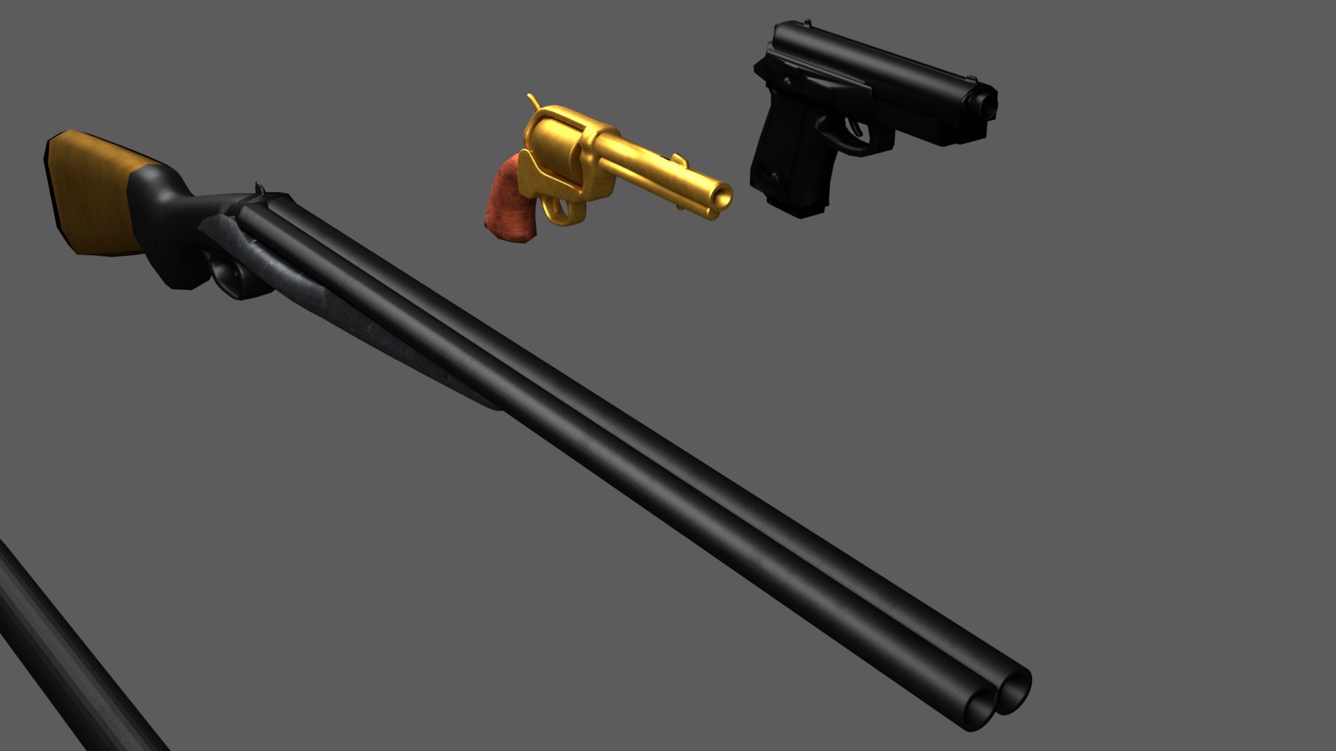 3D Gun Pack Model - TurboSquid 1798571