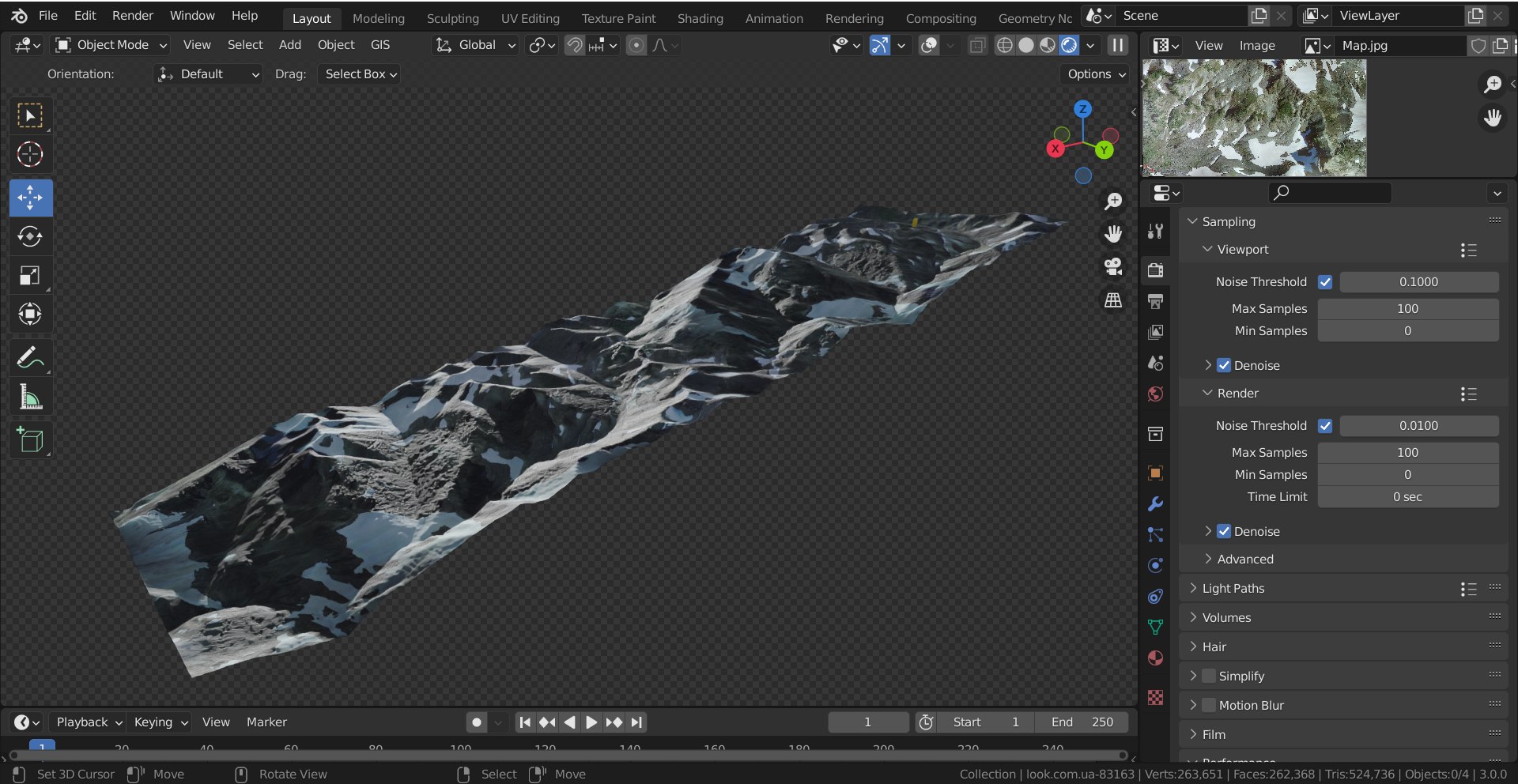 Mountain Hills Tile Map Model - TurboSquid 1872069
