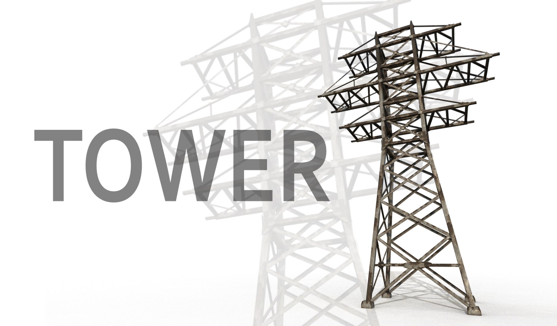 3d Electricity Transmission Tower Model