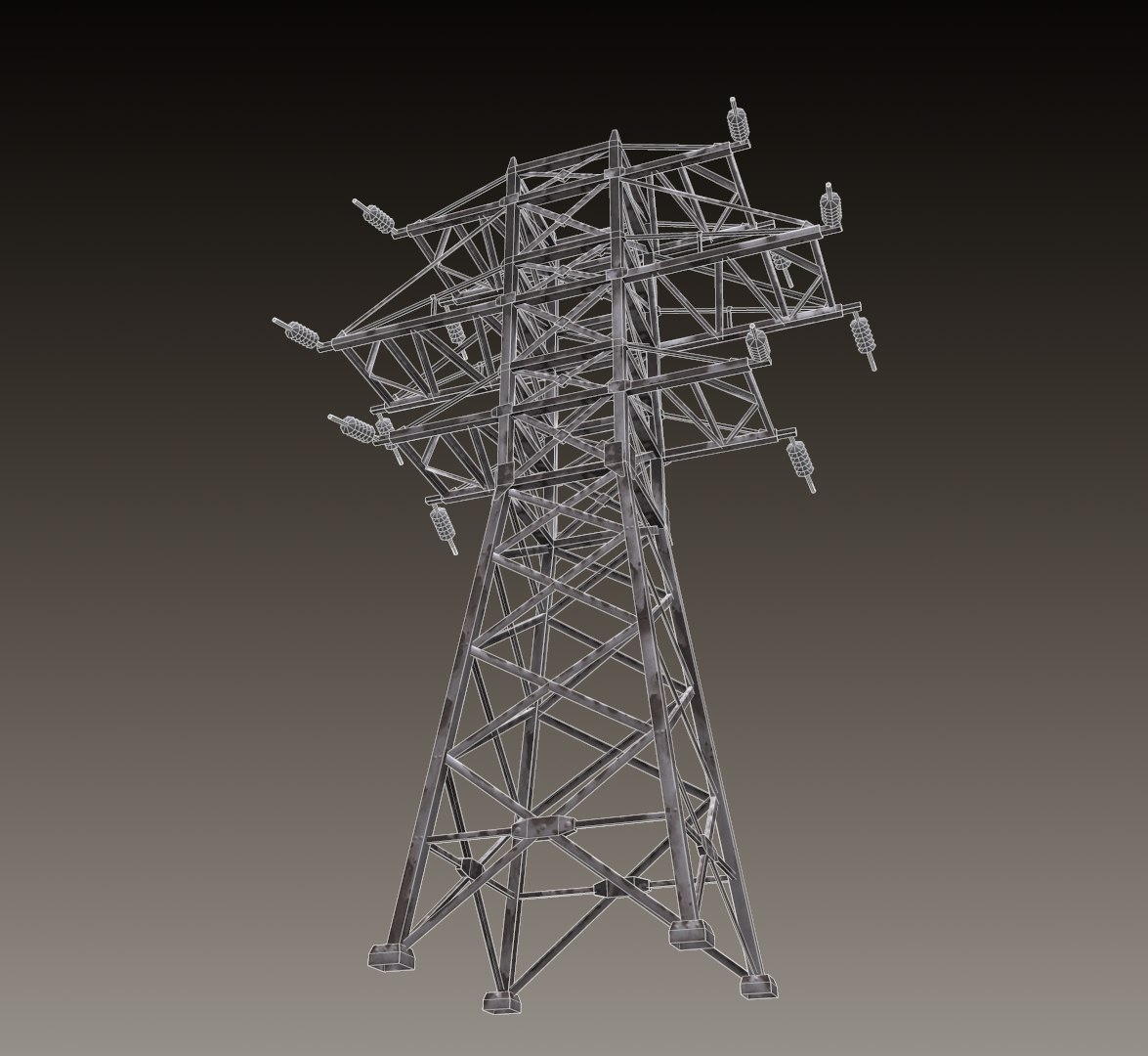 3d Electricity Transmission Tower Model