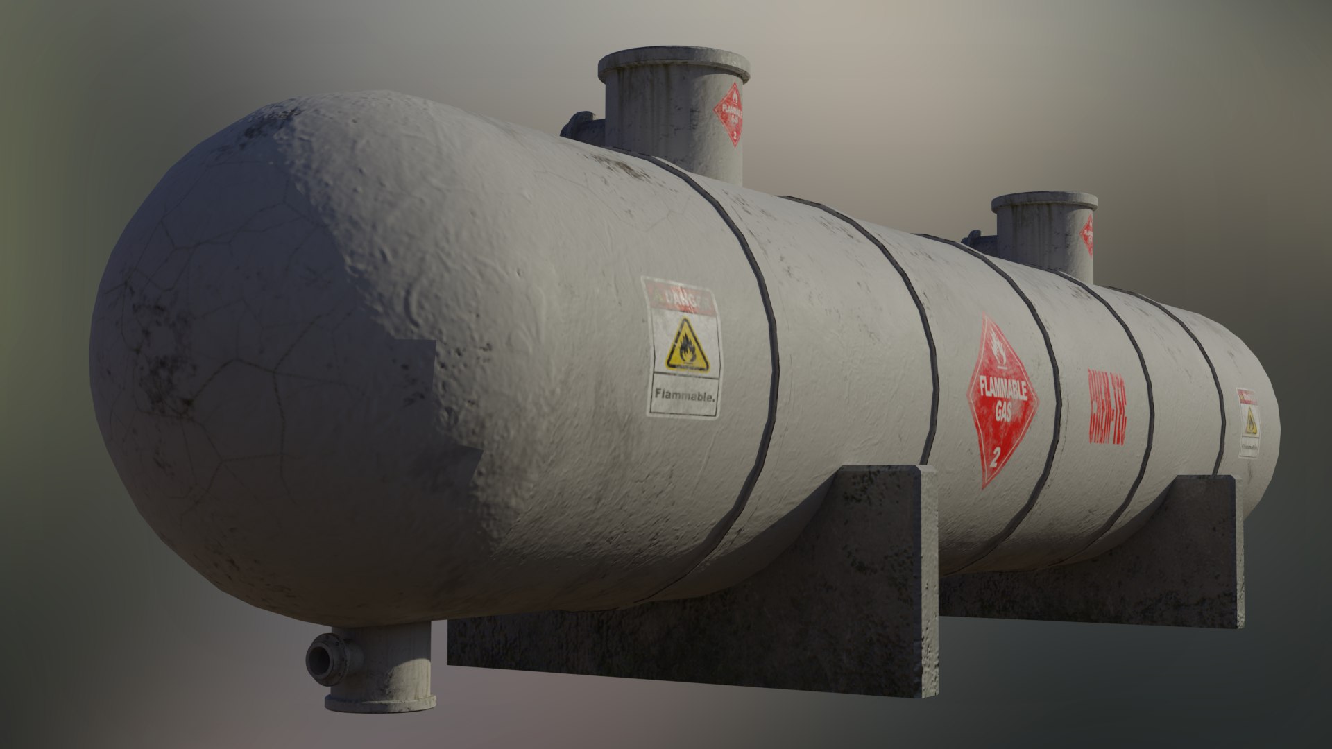 Industrial Flammable Gas Storage Tank Model - TurboSquid 1806816