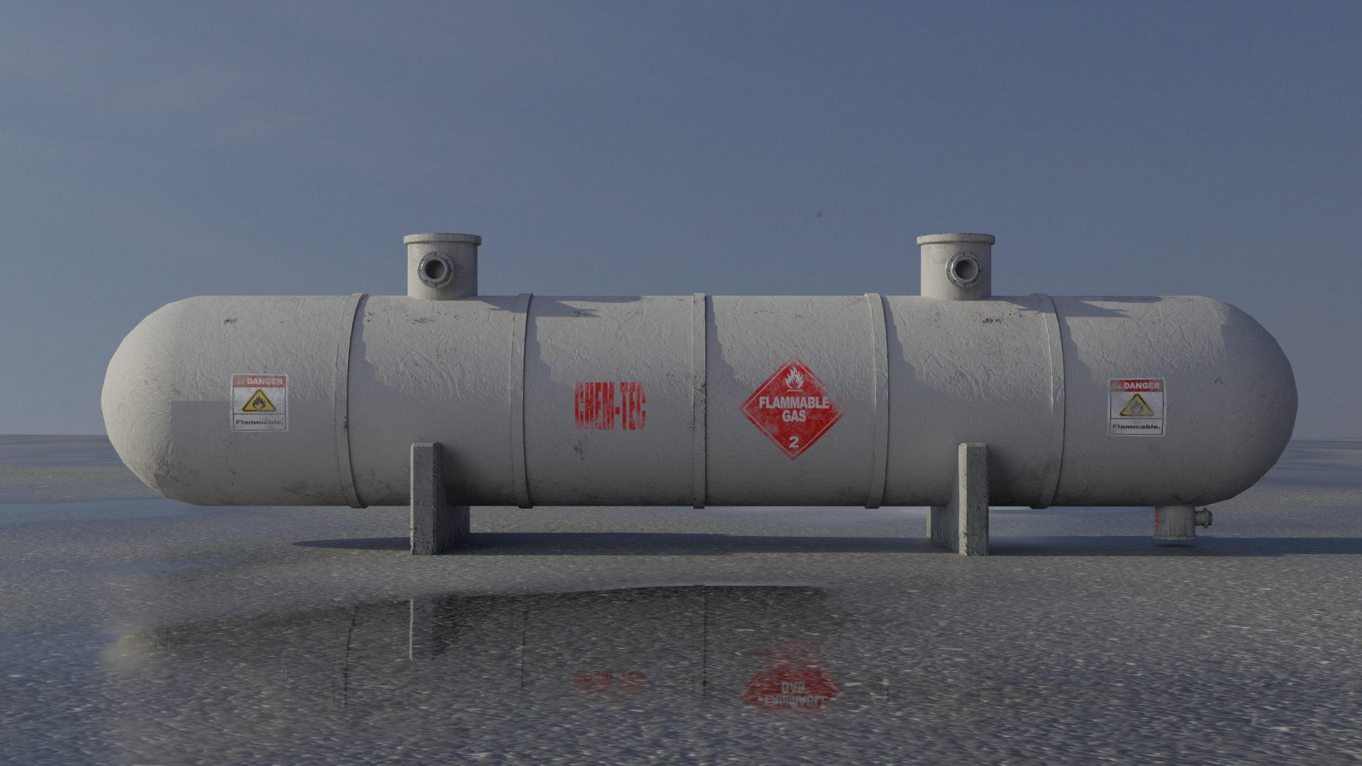 Industrial Flammable Gas Storage Tank Model - TurboSquid 1806816