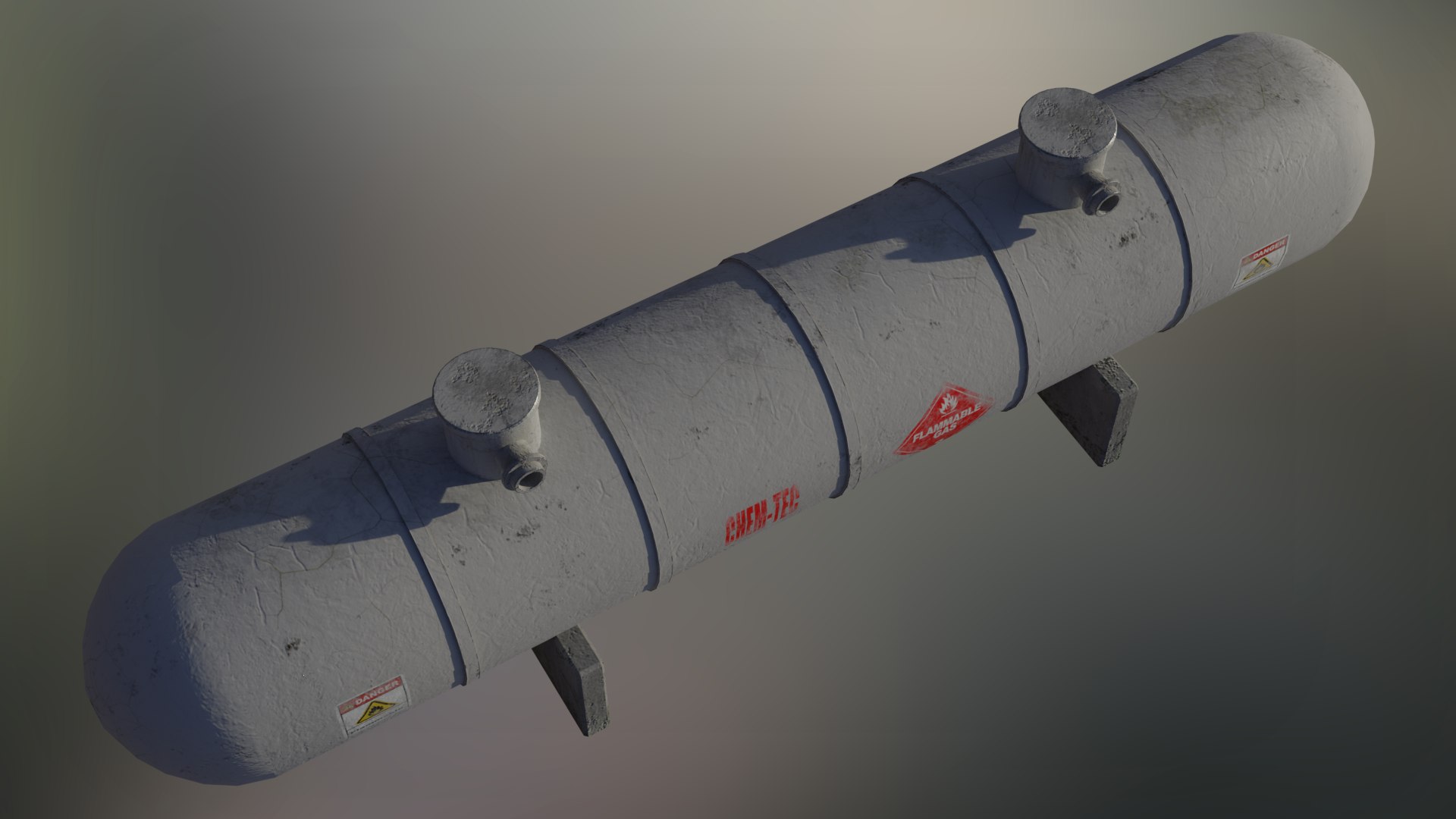 Industrial Flammable Gas Storage Tank Model - TurboSquid 1806816