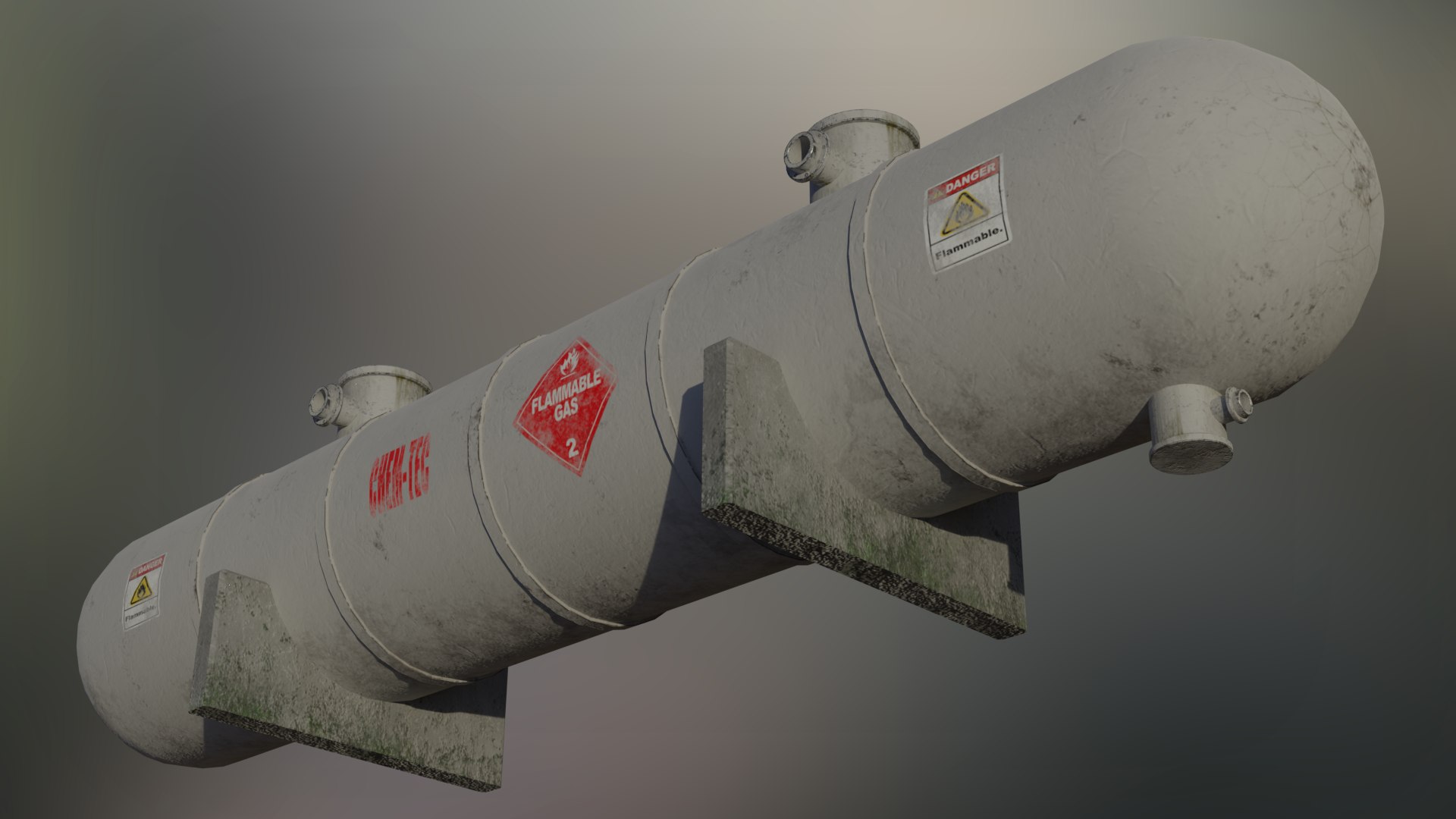 Industrial Flammable Gas Storage Tank Model - TurboSquid 1806816