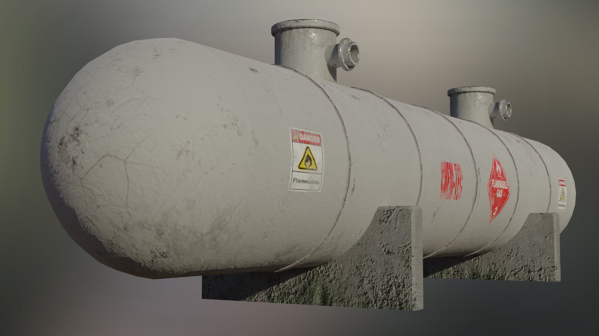 Industrial Flammable Gas Storage Tank Model - TurboSquid 1806816