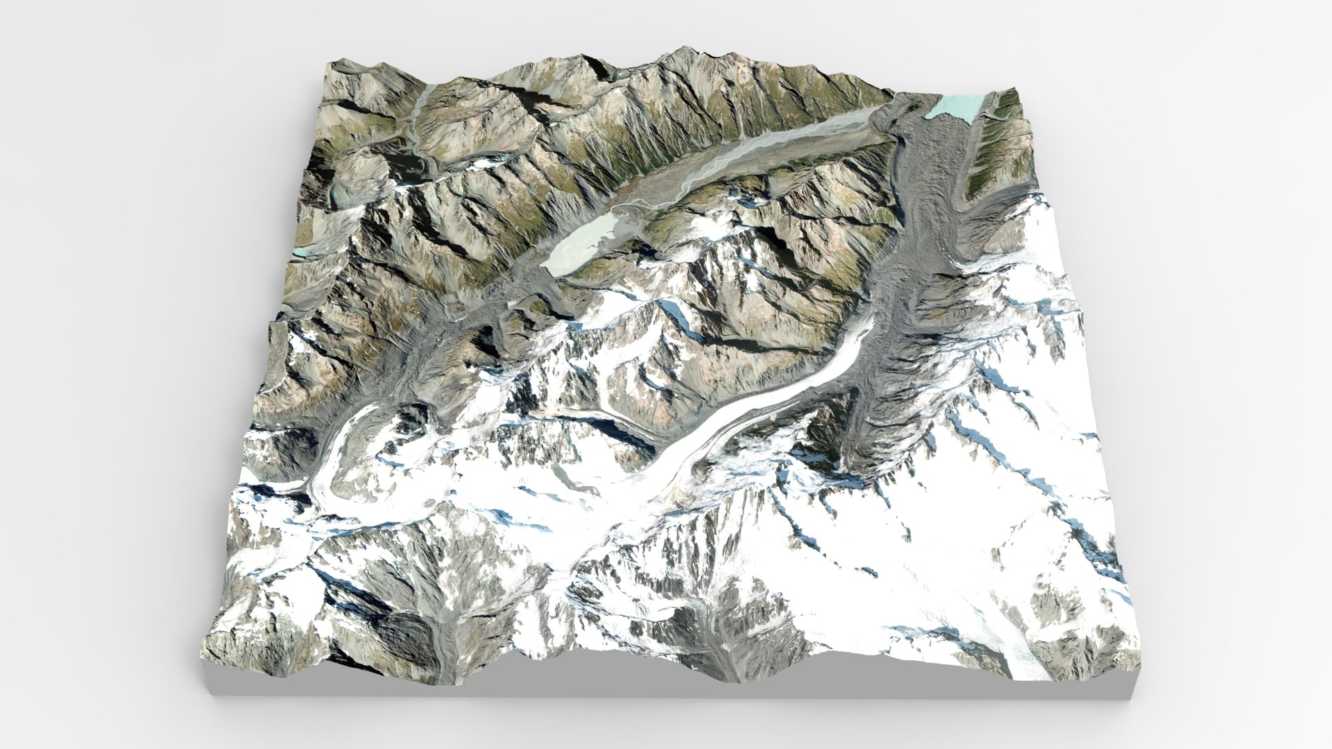 3D Malt Bran Range Mountain Range In New Zealand Model - TurboSquid 2297044