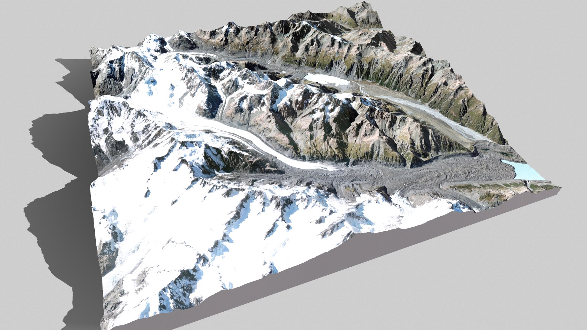 3D Malt Bran Range Mountain Range In New Zealand Model - TurboSquid 2297044