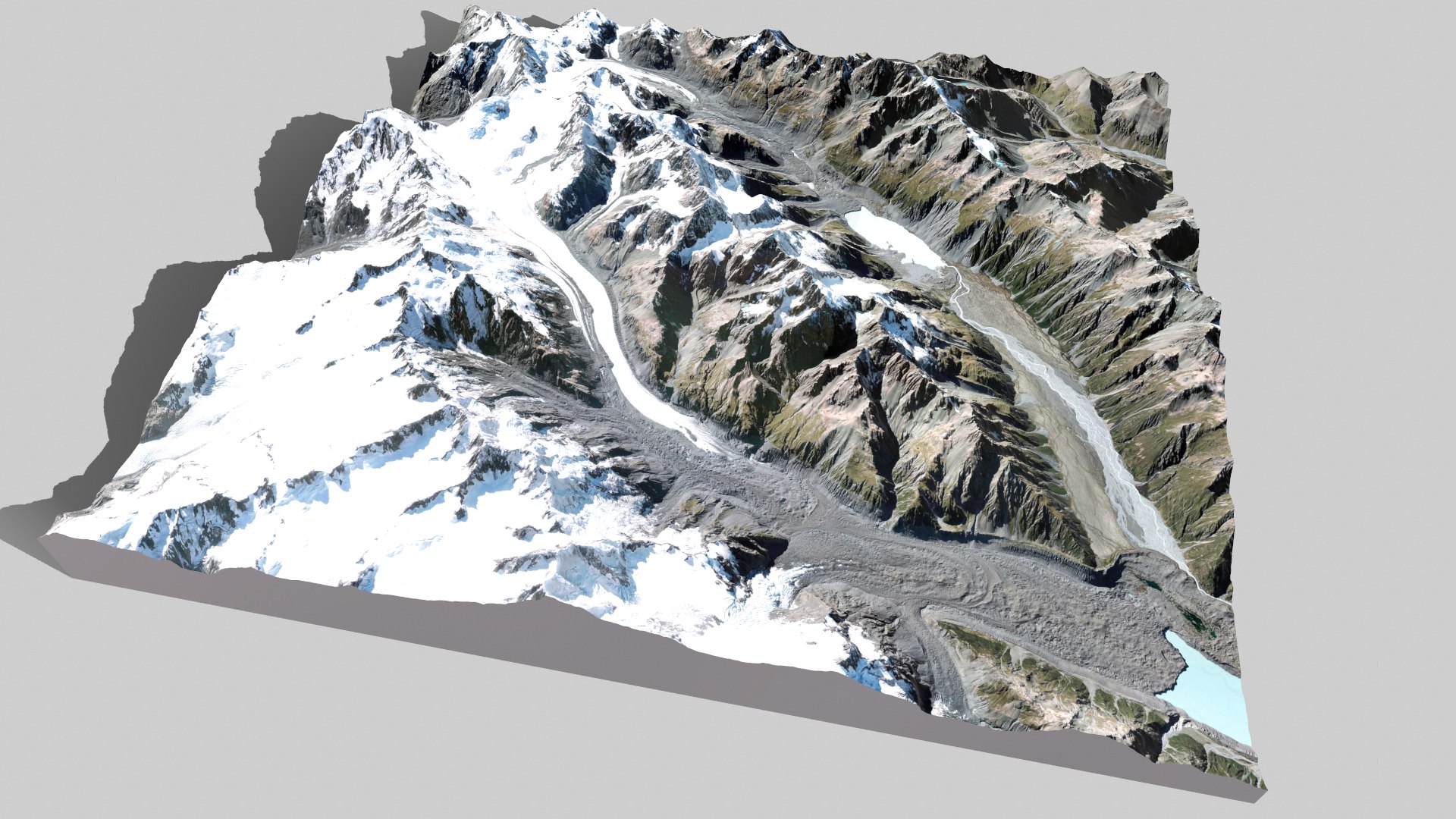 3D Malt Bran Range Mountain Range In New Zealand Model - TurboSquid 2297044