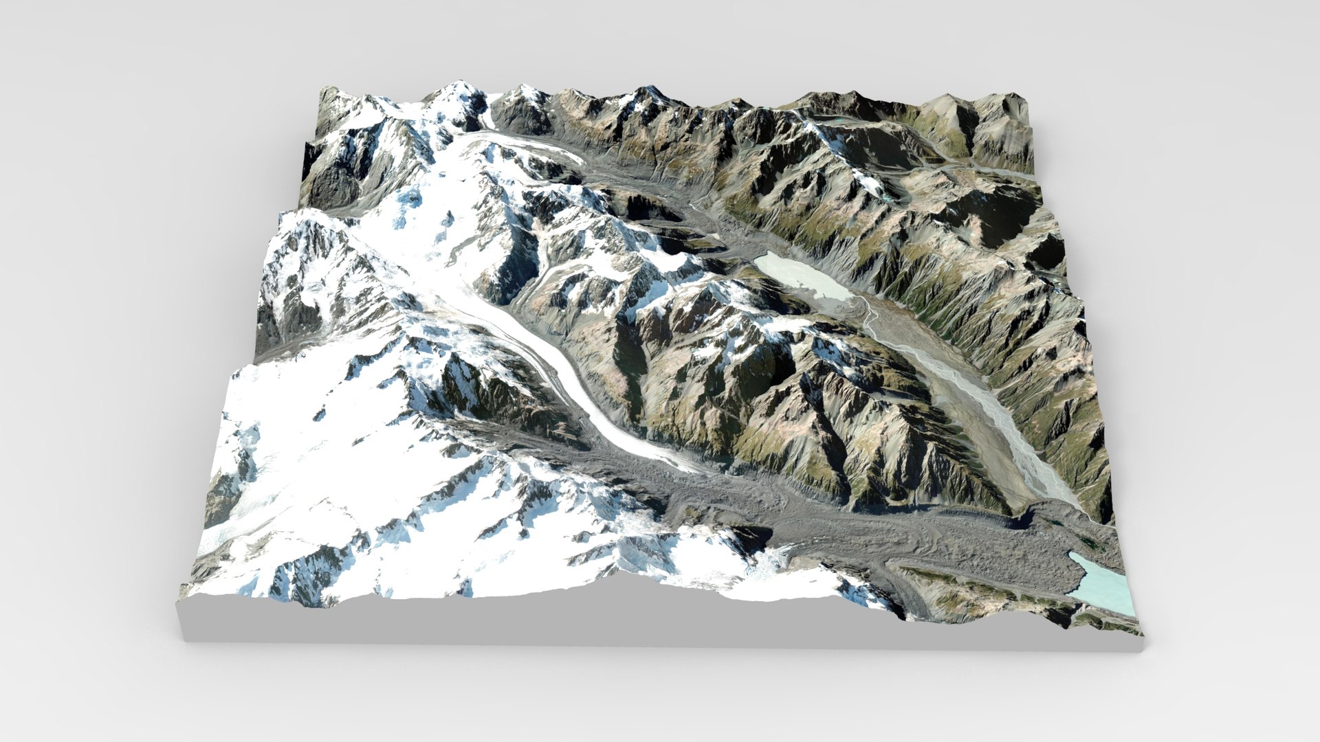 3D Malt Bran Range Mountain Range In New Zealand Model - TurboSquid 2297044