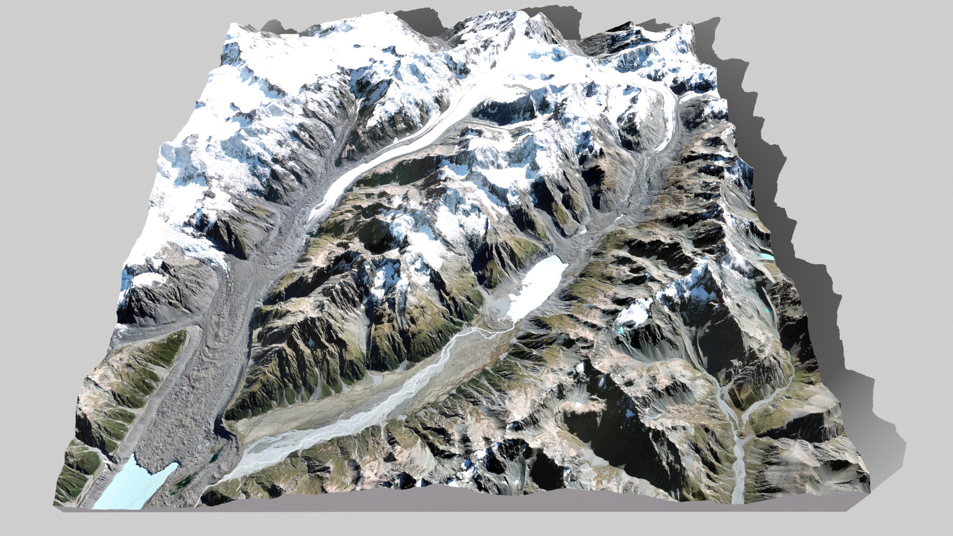 3D Malt Bran Range Mountain Range In New Zealand Model - TurboSquid 2297044
