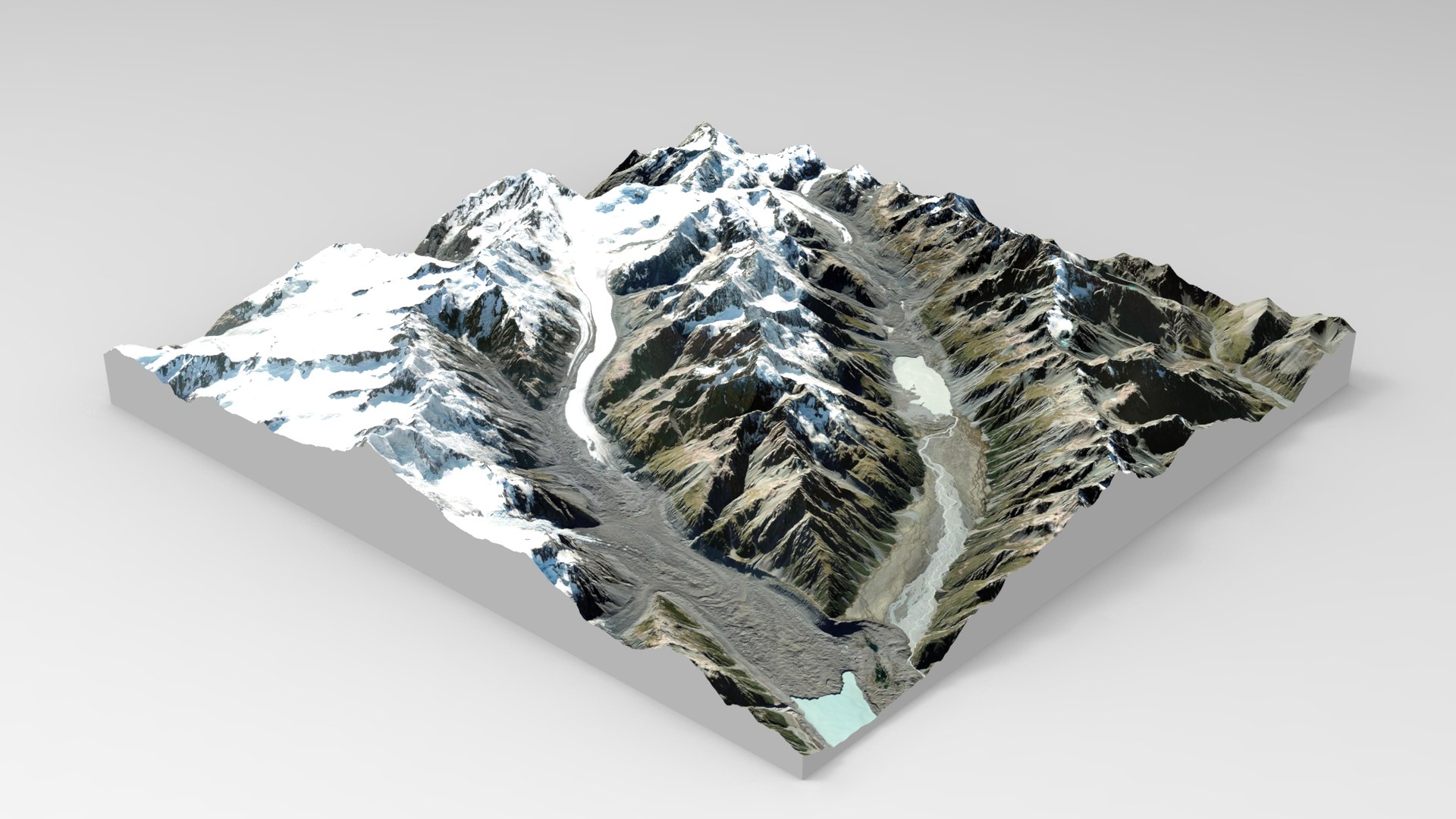3D Malt Bran Range Mountain Range In New Zealand Model - TurboSquid 2297044