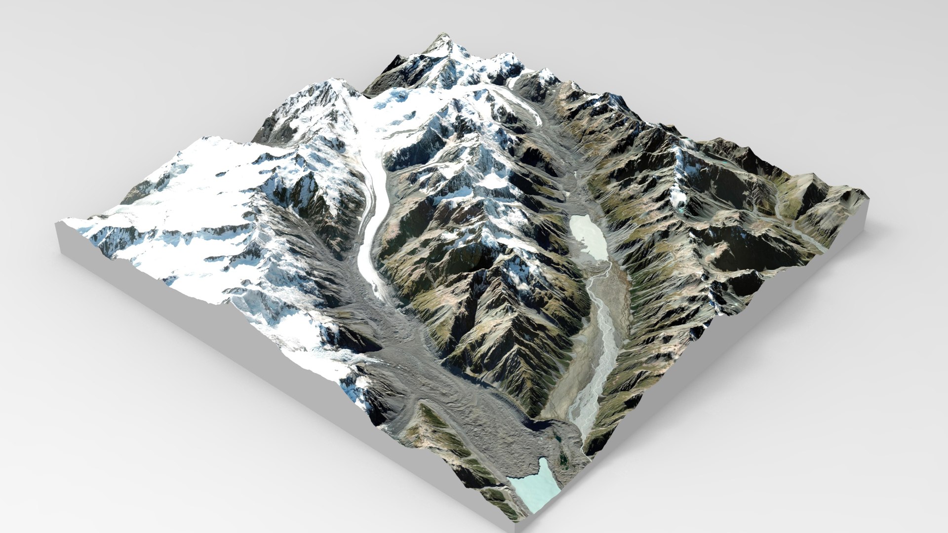 3D Malt Bran Range Mountain Range In New Zealand Model - TurboSquid 2297044