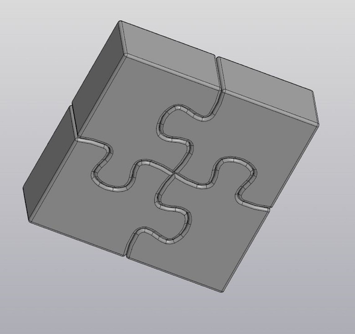 Puzzle Pieces Solved 3D - TurboSquid 1692438