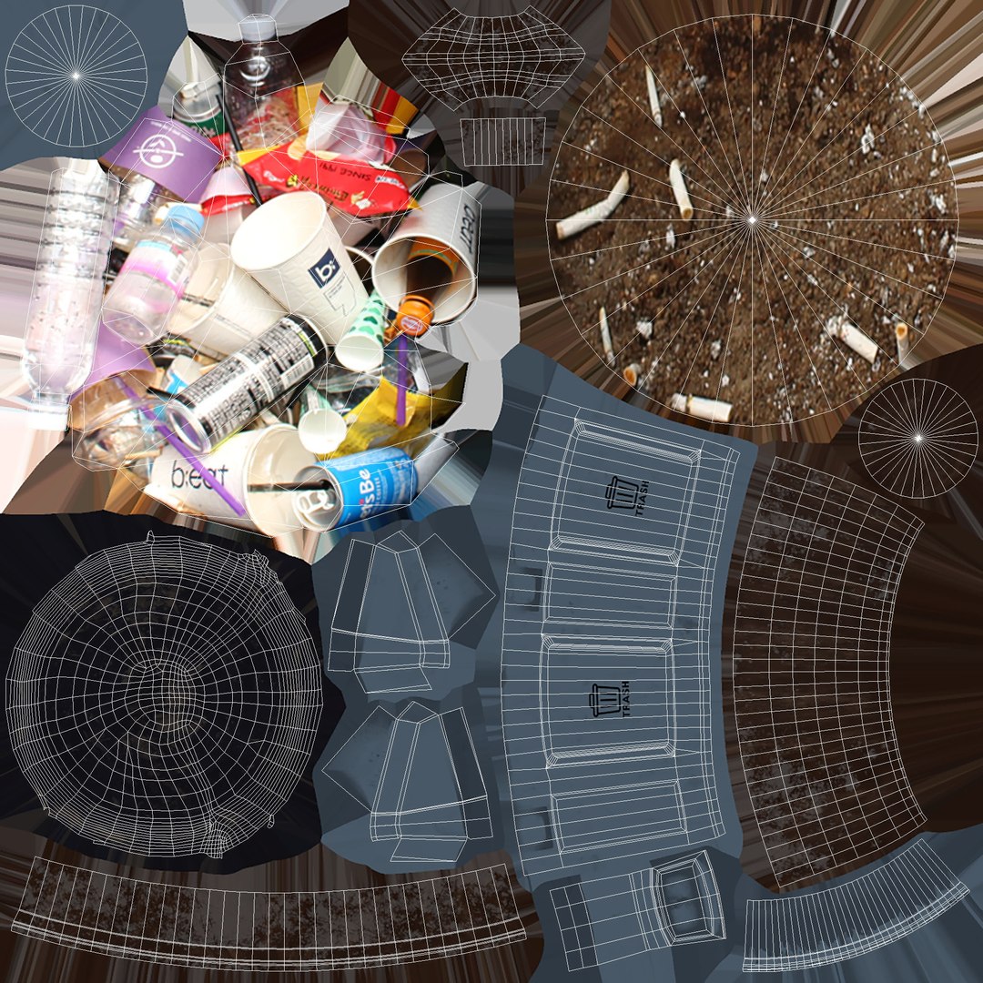 3D Trashcan Model - TurboSquid 2376415