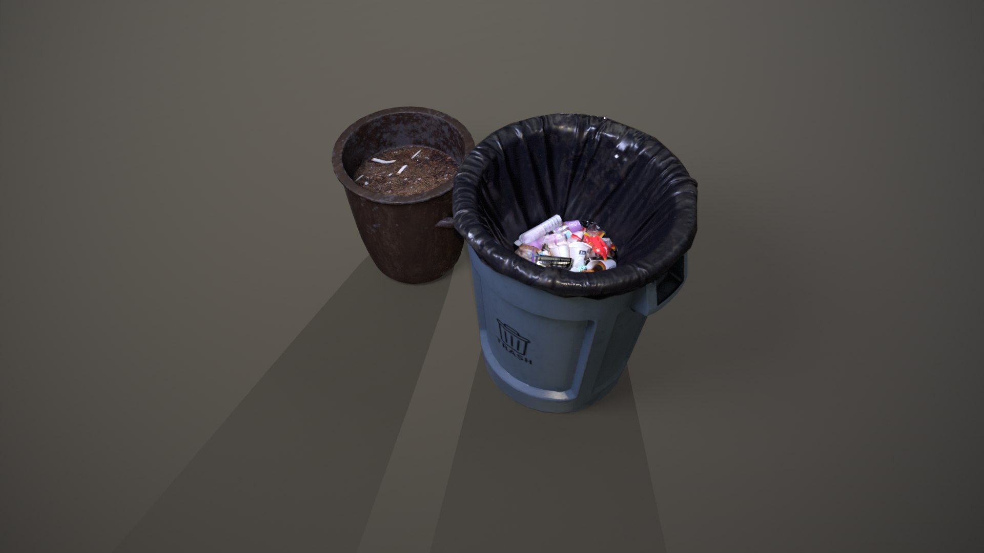 3D Trashcan Model - TurboSquid 2376415