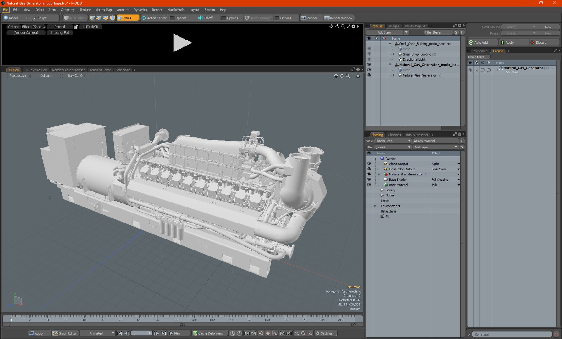 Natural Gas Generator 3D model - TurboSquid 2024230