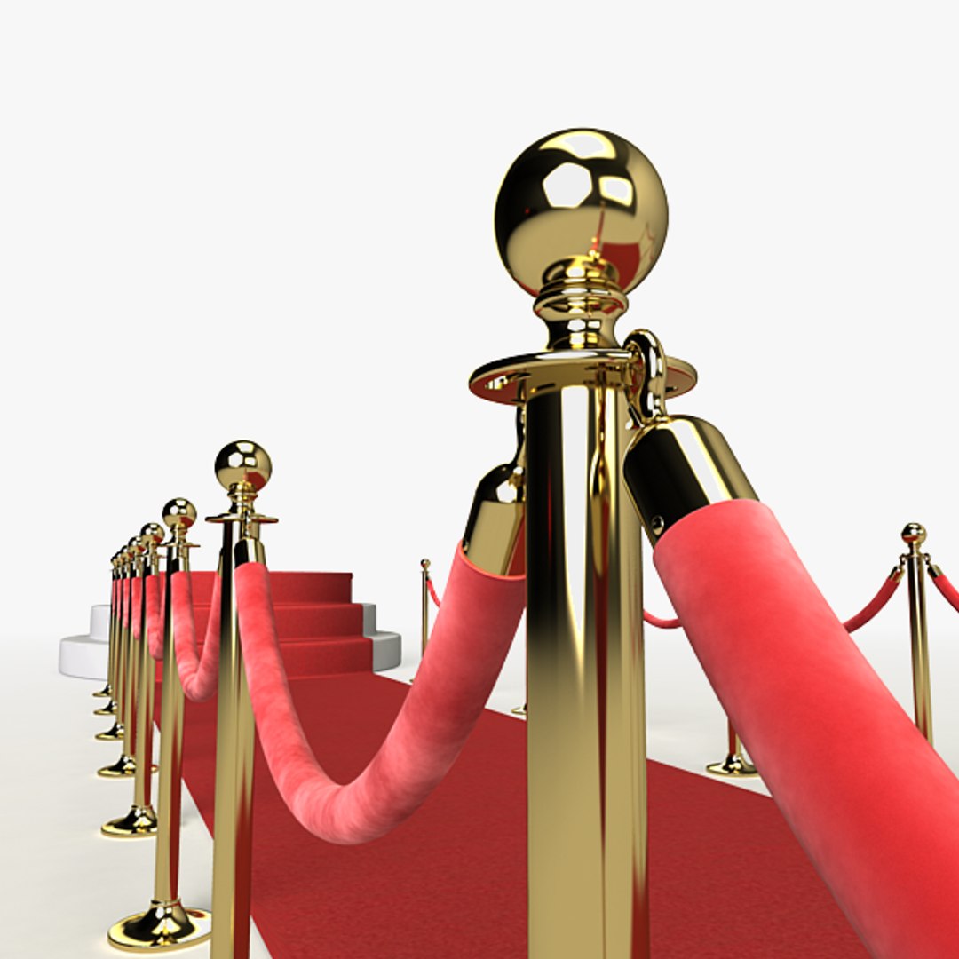 3d model red carpet scene