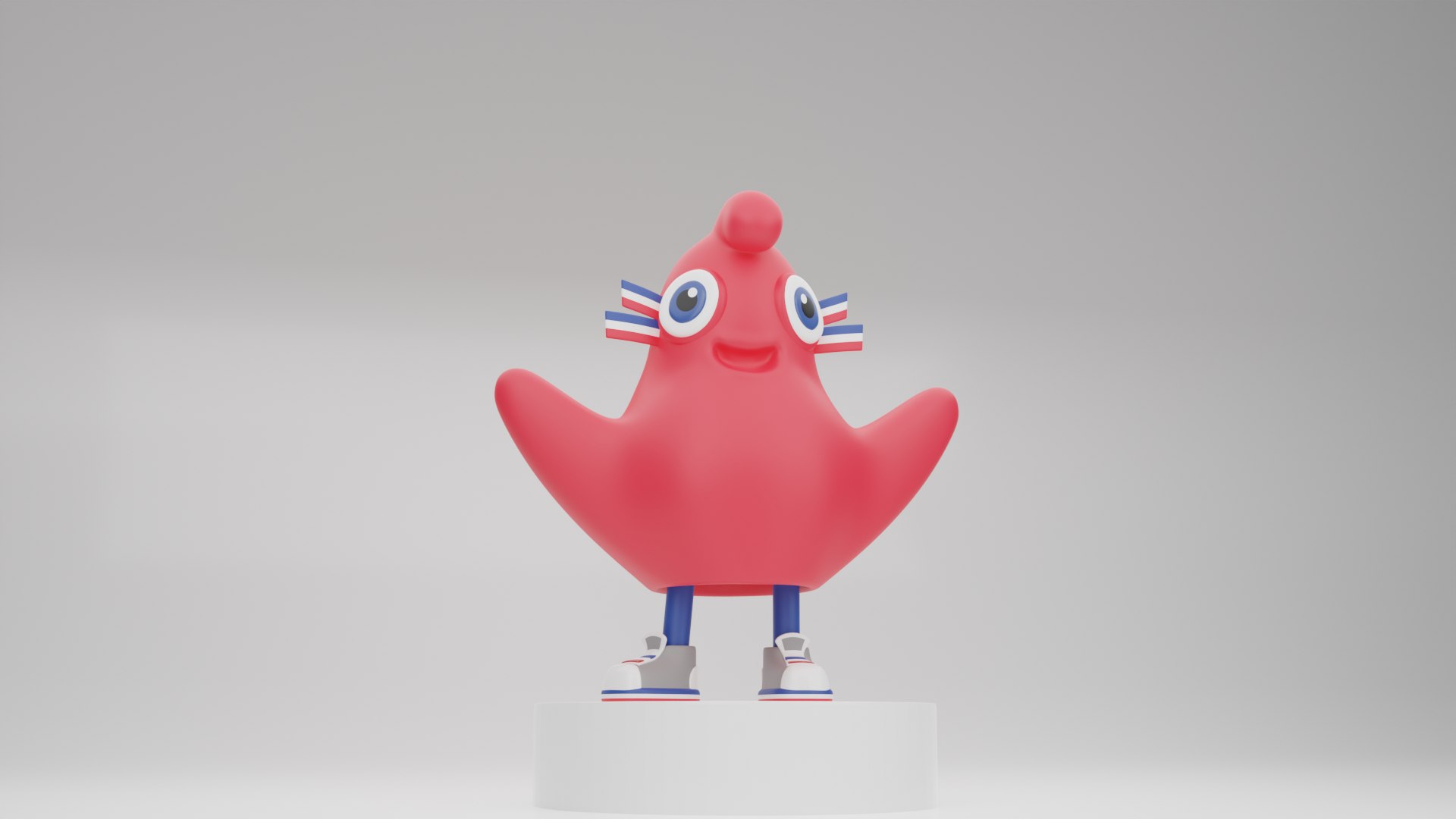 Paris Olympics Mascot Olympic Phryge 3D - TurboSquid 2210247