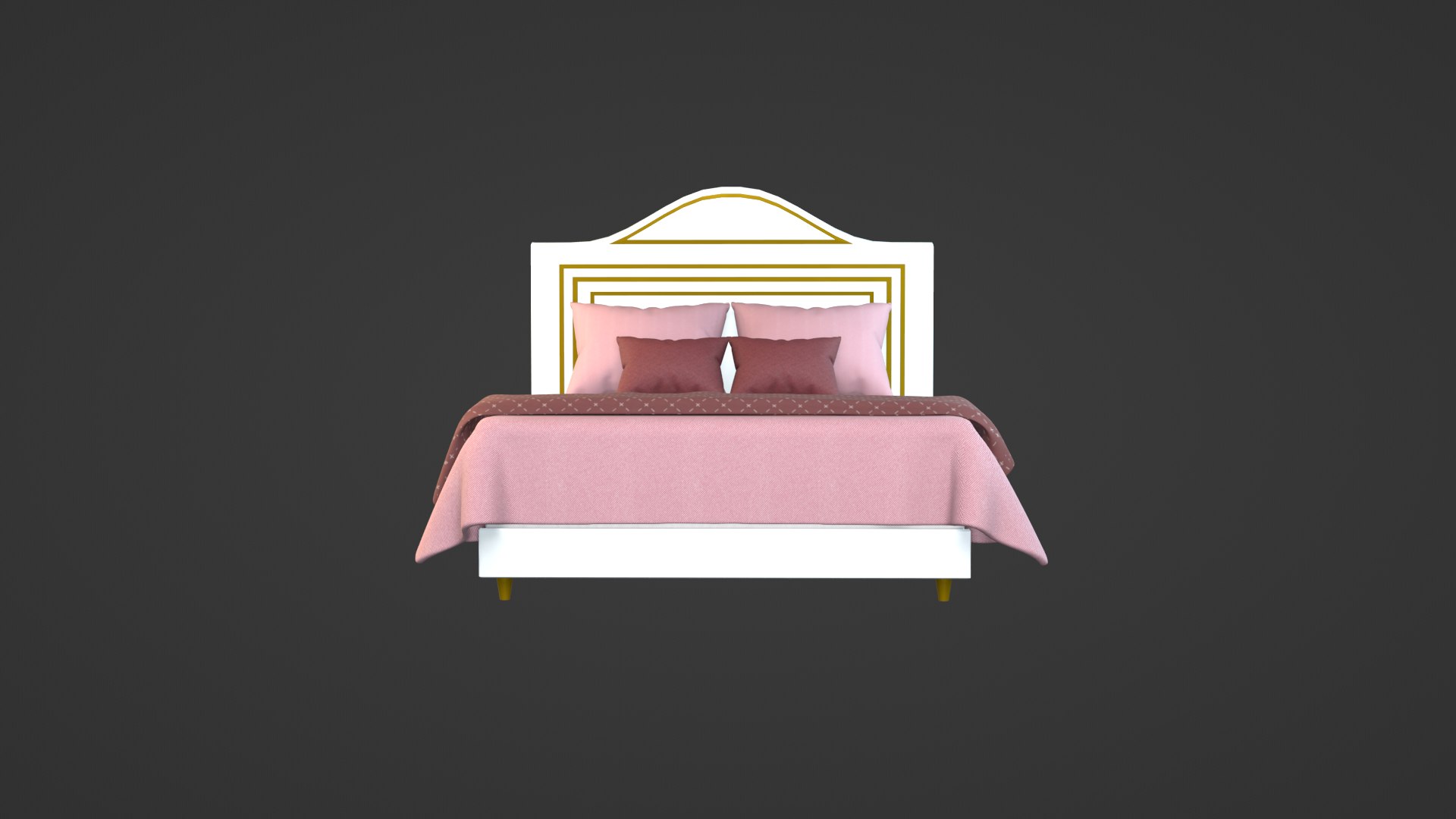 Bed 3 3D Model - TurboSquid 1835574