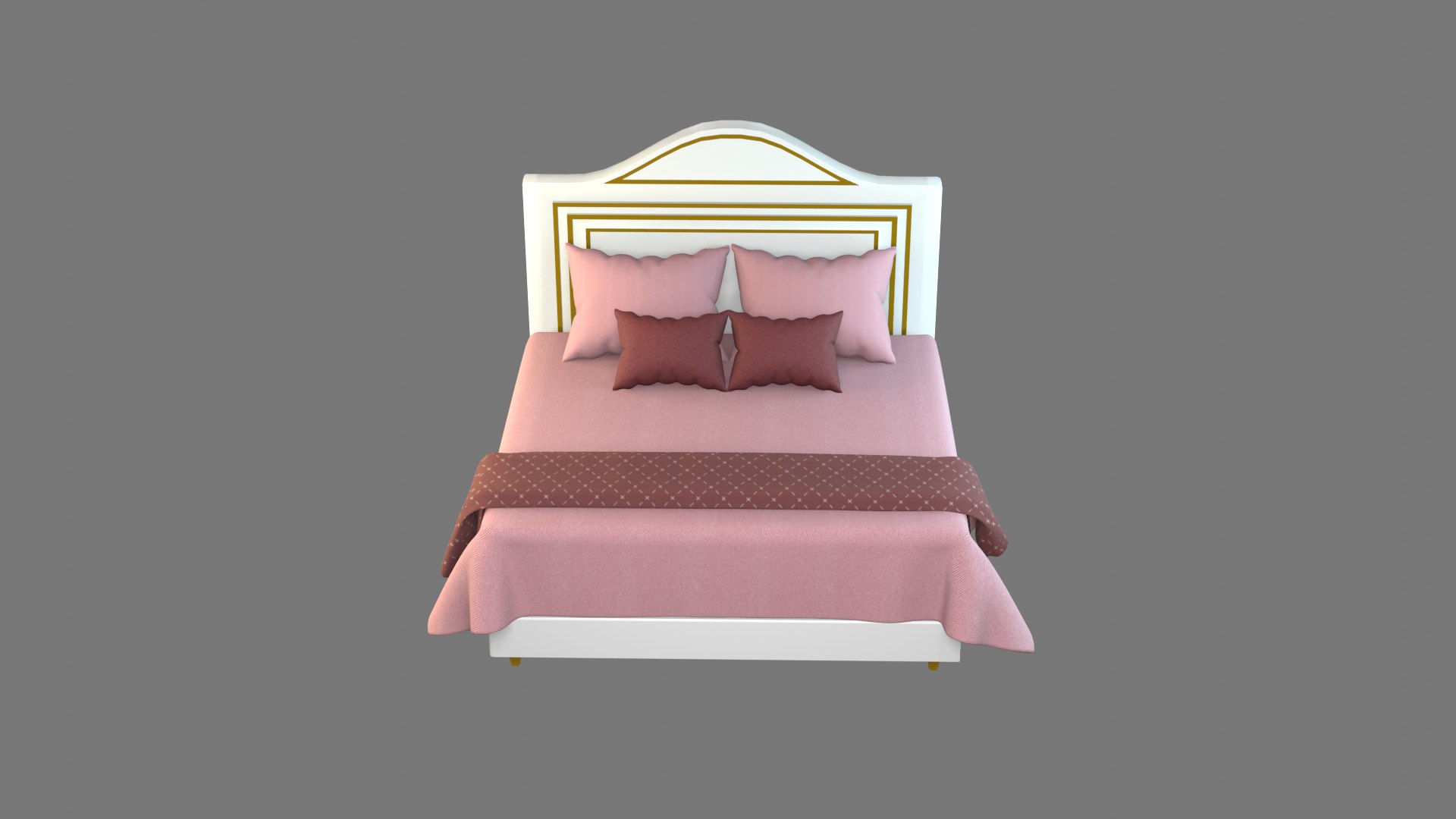 Bed 3 3D Model - TurboSquid 1835574