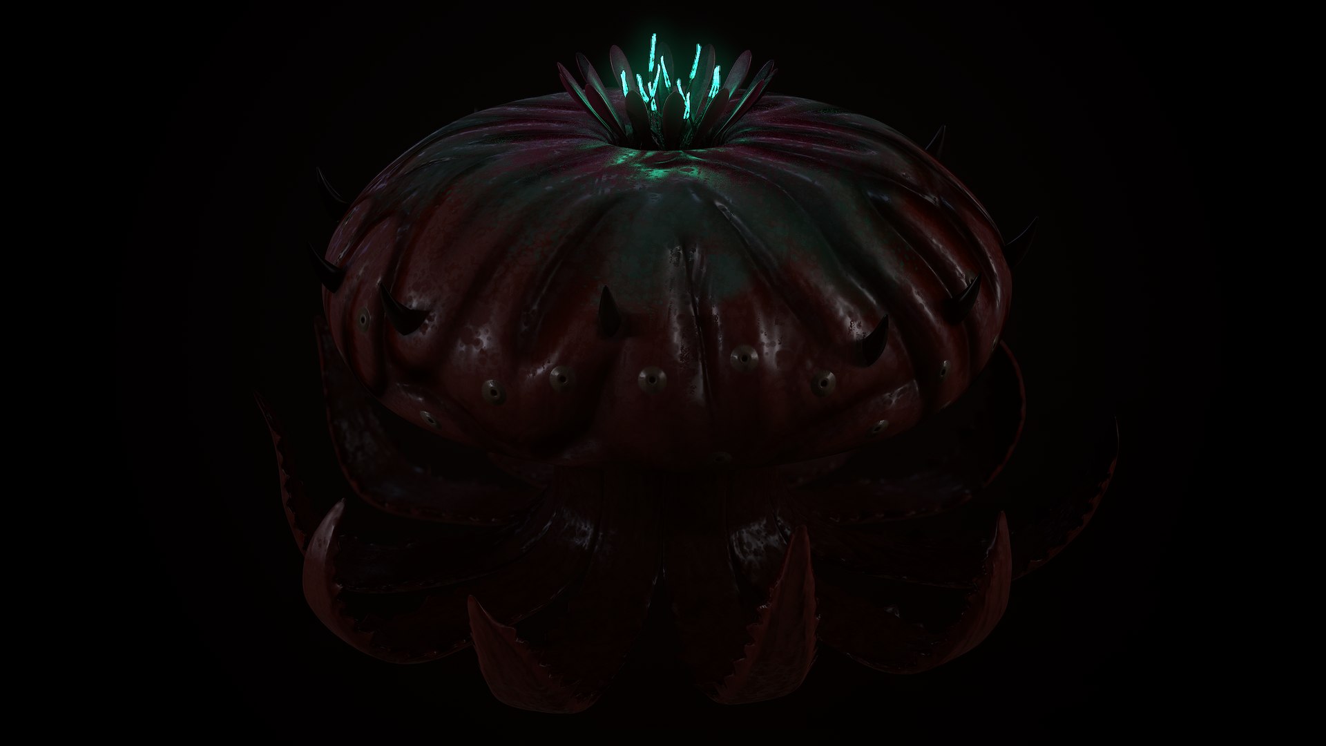 Alien Vegetation - Desert Plant Scifi Lowpoly PBR 3D Model - TurboSquid ...