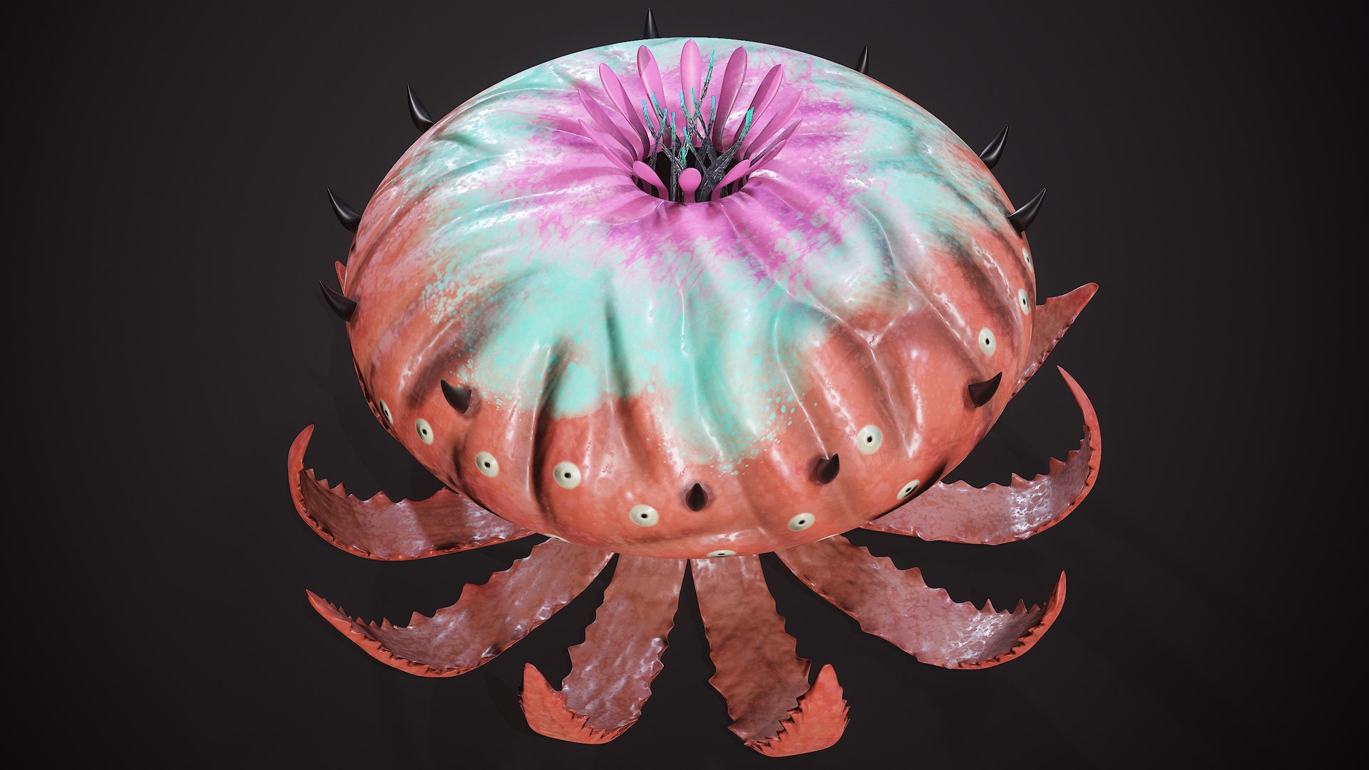 Alien Vegetation - Desert Plant Scifi Lowpoly PBR 3D Model - TurboSquid ...