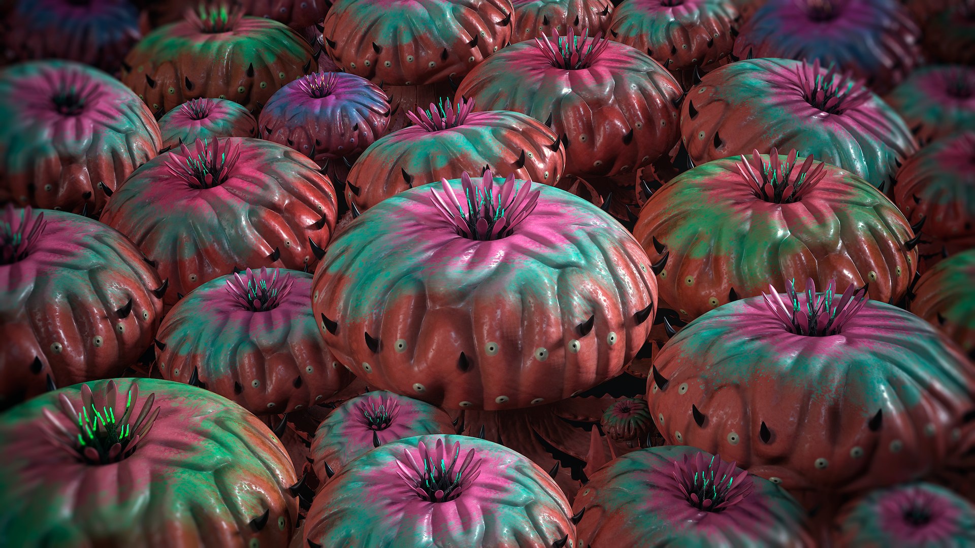 Alien Vegetation - Desert Plant Scifi Lowpoly PBR 3D Model - TurboSquid ...