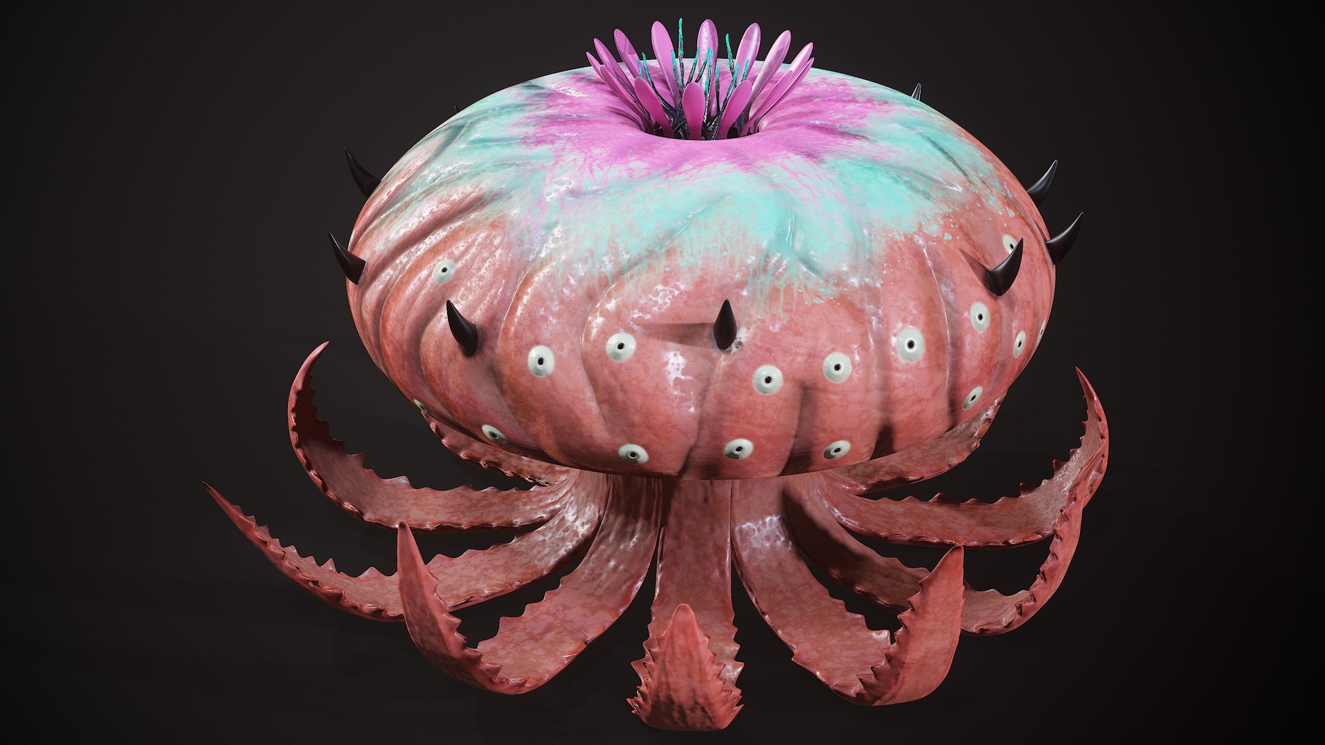 Alien Vegetation - Desert Plant Scifi Lowpoly PBR 3D Model - TurboSquid ...