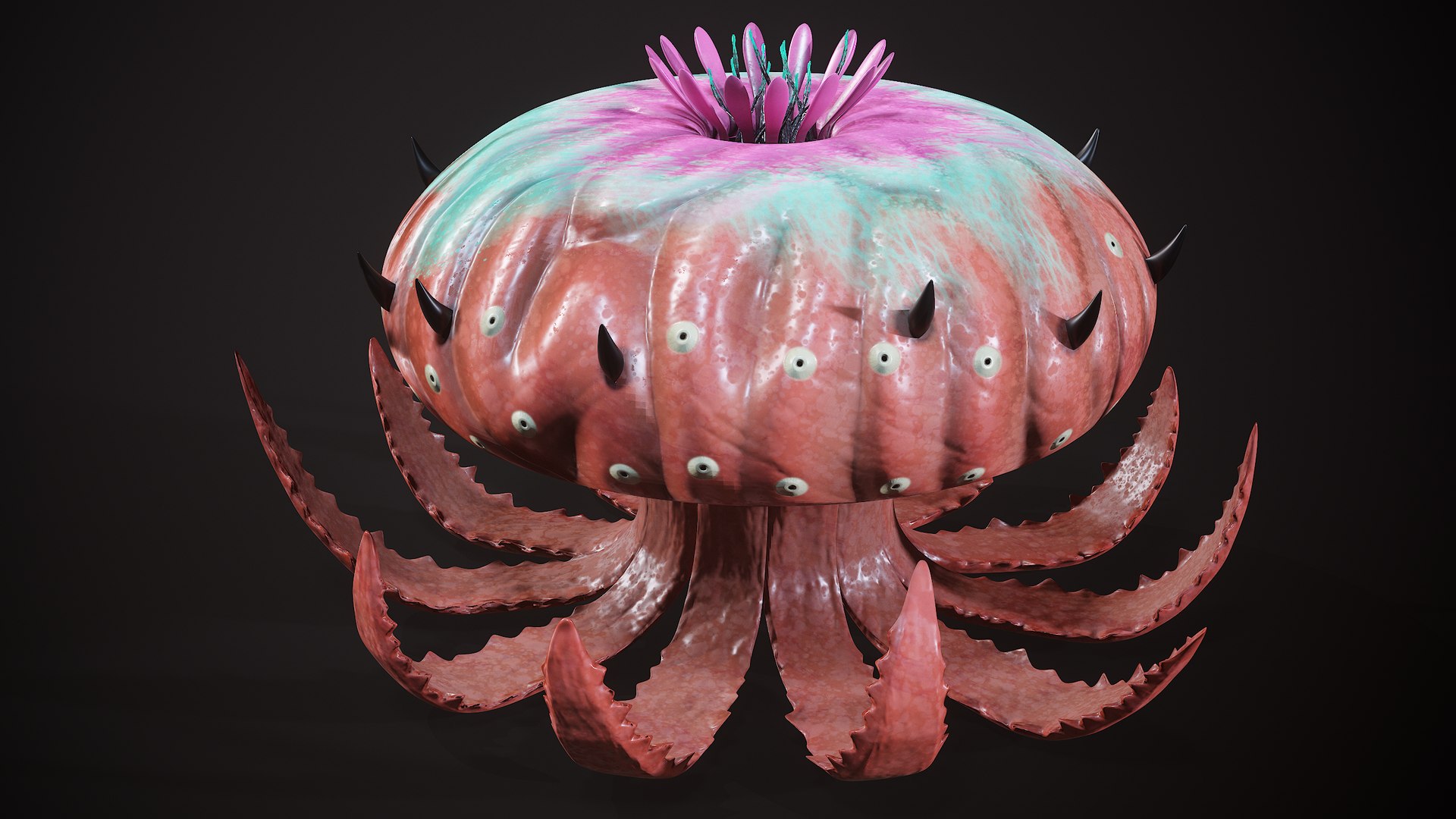 Alien Vegetation - Desert Plant Scifi Lowpoly PBR 3D Model - TurboSquid ...