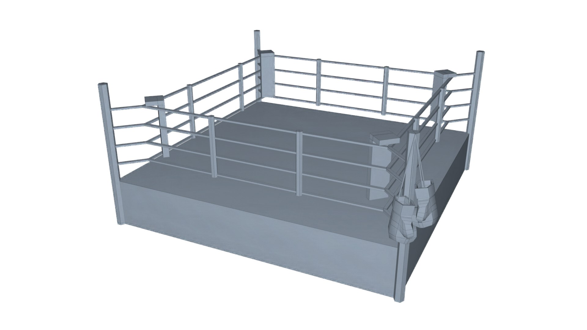 Boxing Ring 3D Model - TurboSquid 2221085