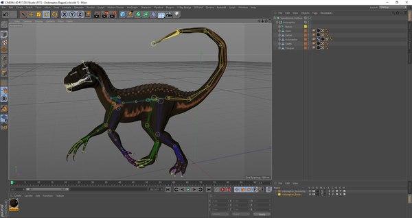 modelo 3d Indoraptor preparado para Cinema 4D - TurboSquid 1906378