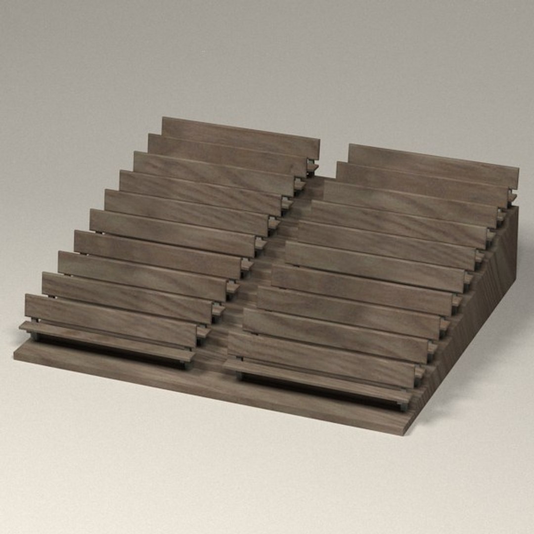 Stadium Benches 3d Obj