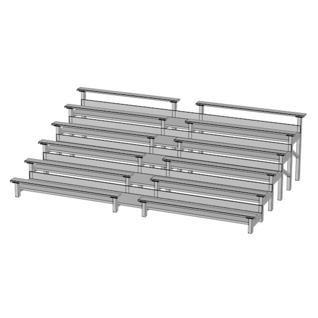 Stadium Benches 3d Obj