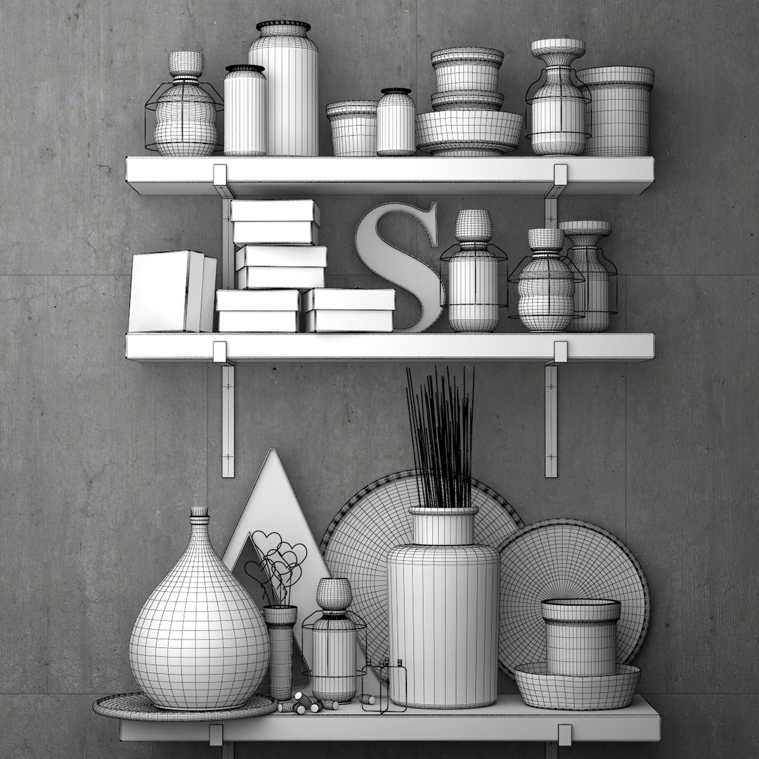 Decorative Set Vintage Modern Kitchen Max