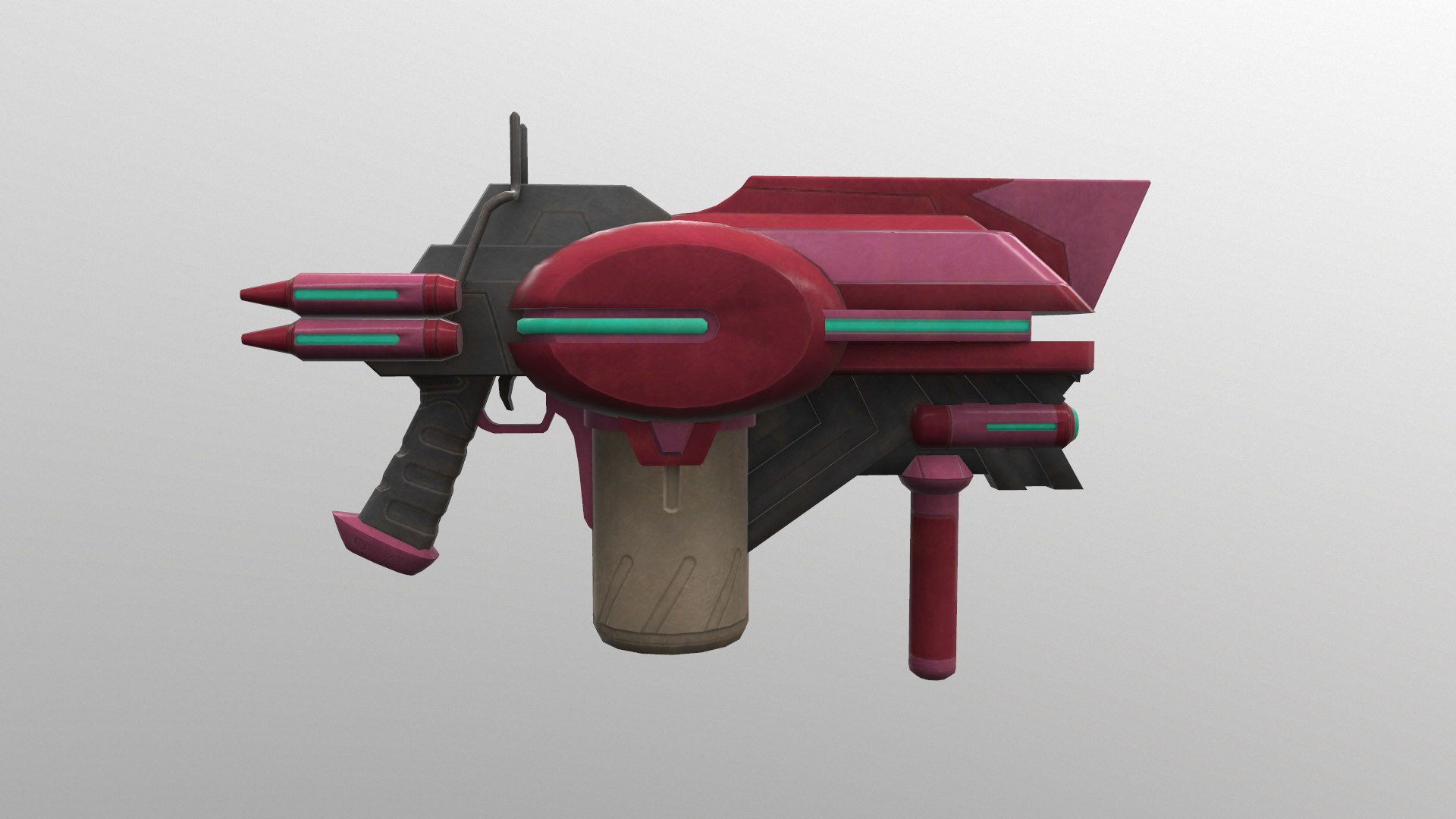 3D Disc Machine Gun Level 5 - TurboSquid 2190973