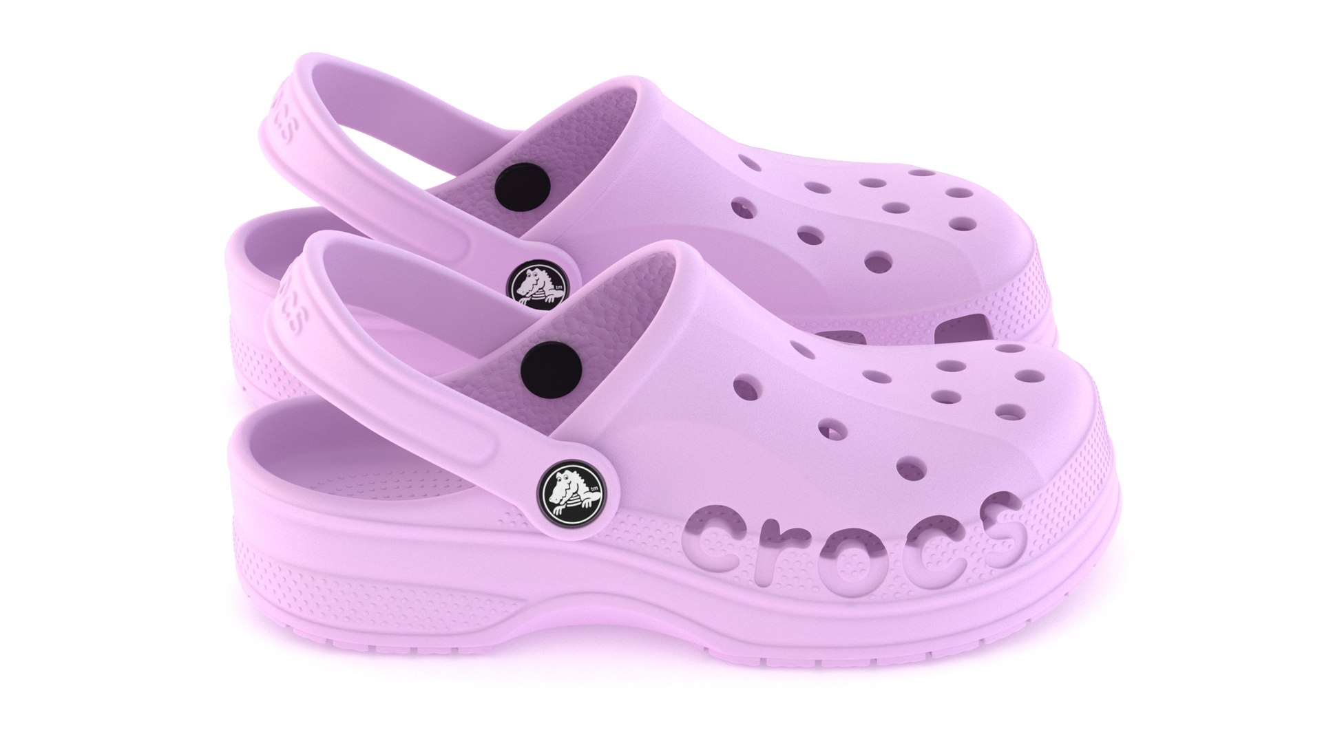 3D Model Crocs Baya Clog Orchid - TurboSquid 2416293