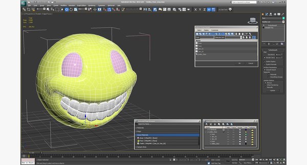 Smiley face 3D model - TurboSquid 1281021