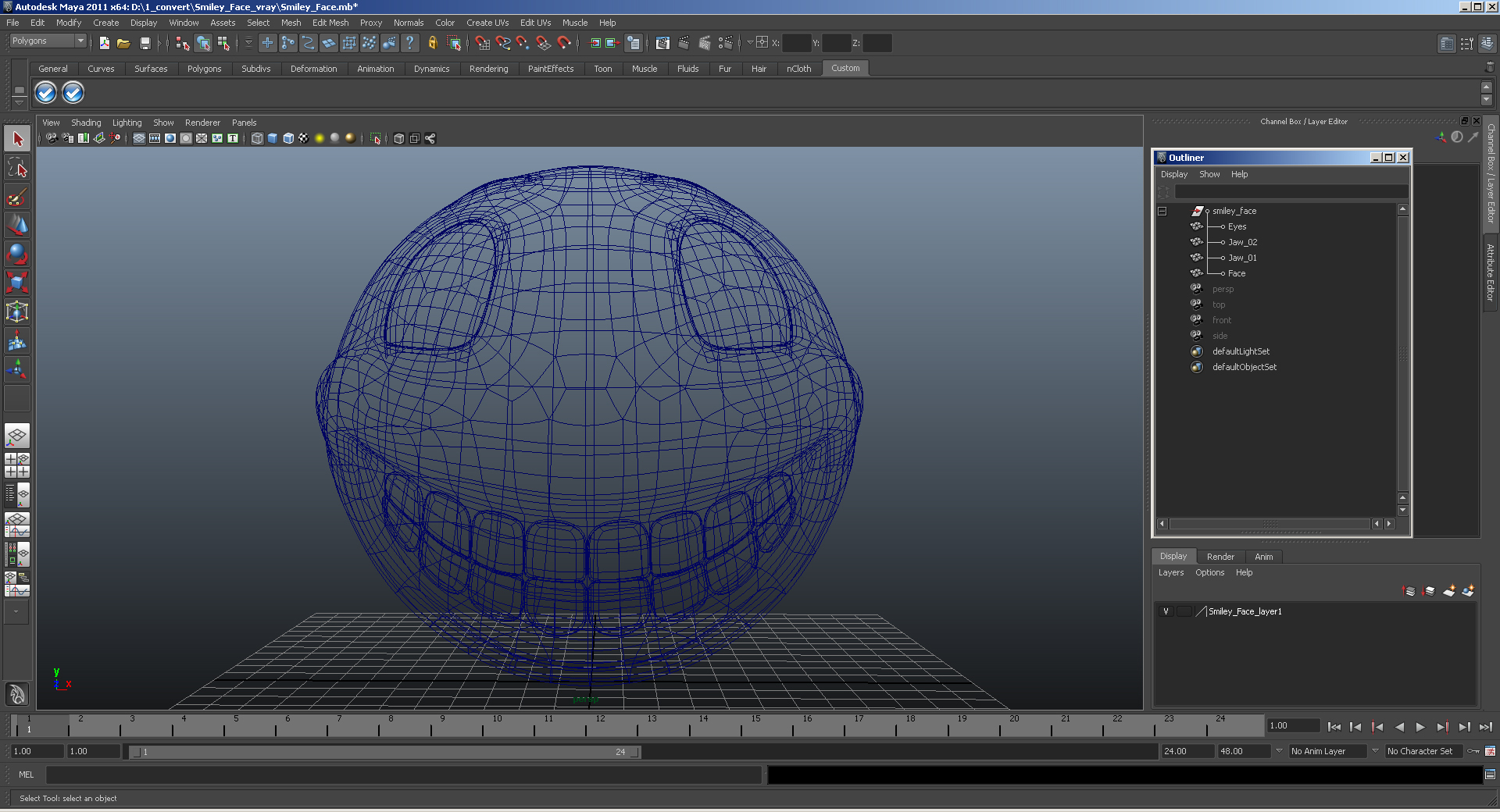 Smiley face 3D model - TurboSquid 1281021