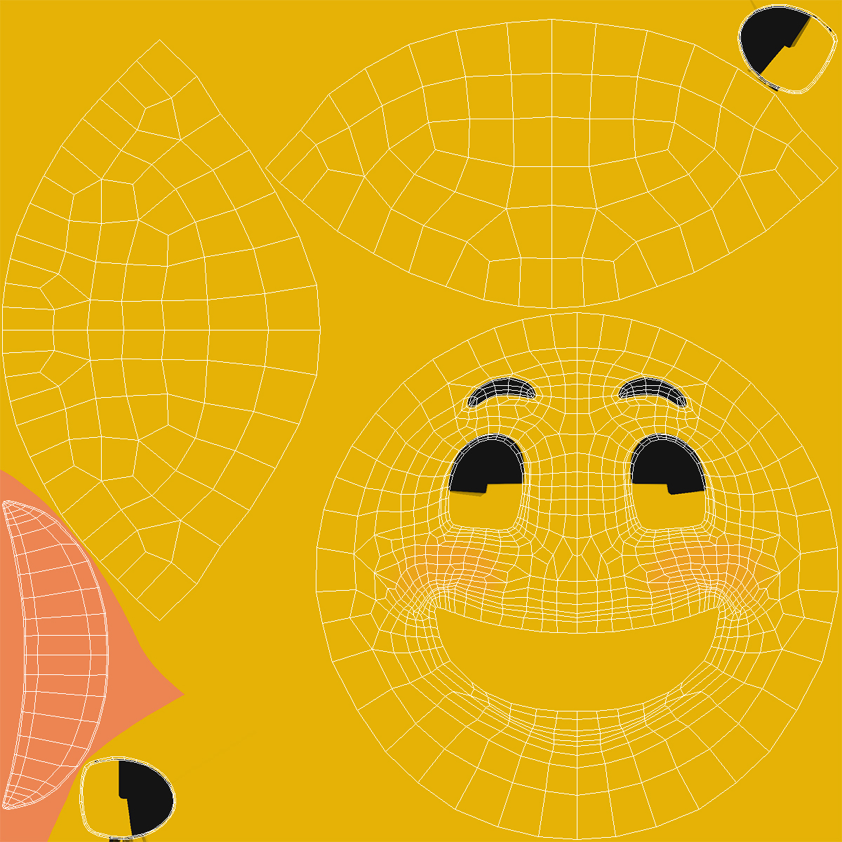 Smiley face 3D model - TurboSquid 1281021