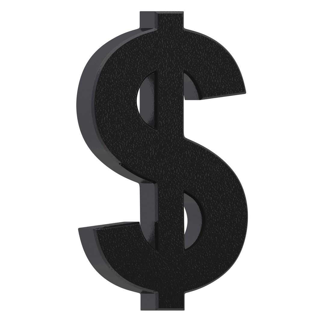 Currency Symbols Plastic Set 3D Model - TurboSquid 1857979