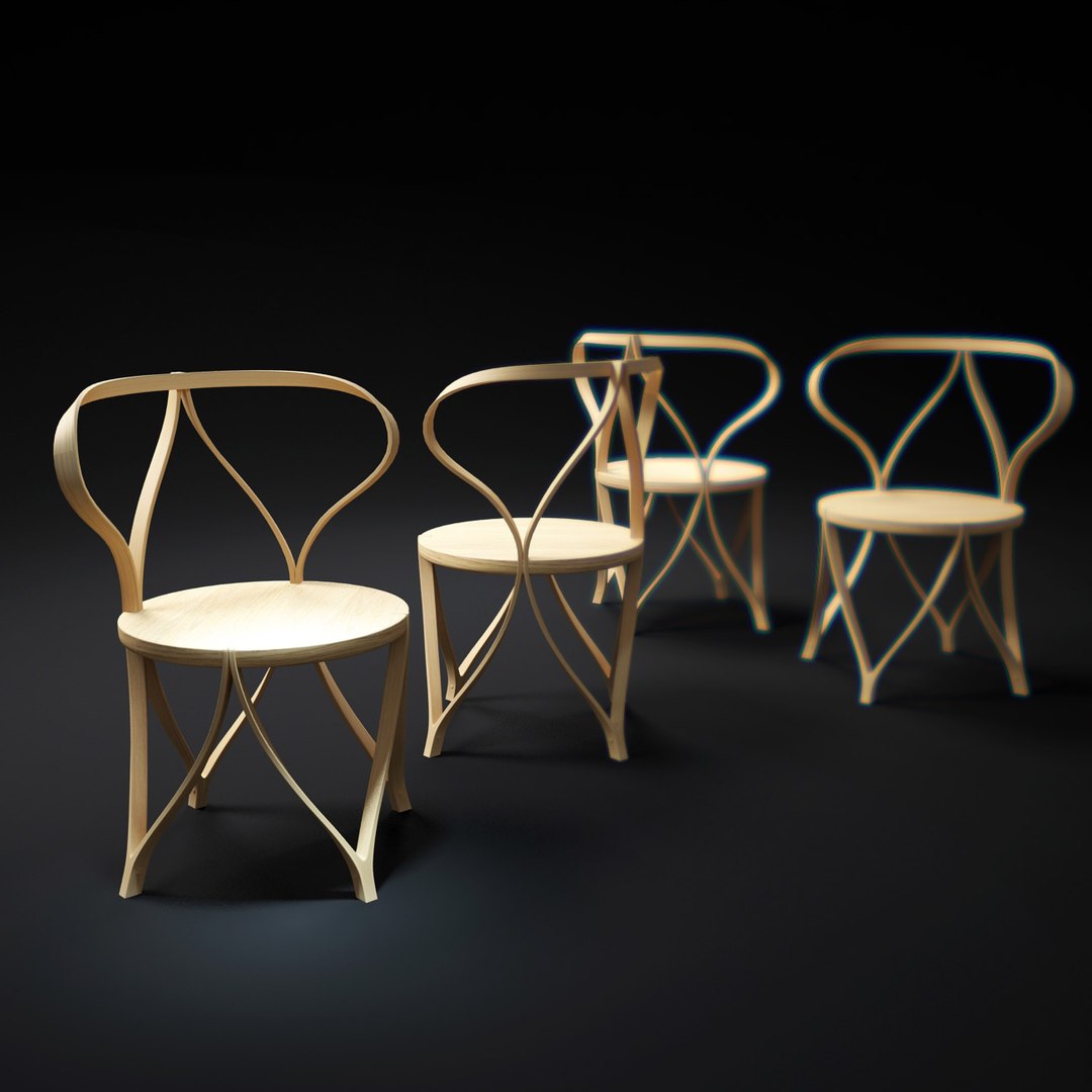 3d Model Tension-bentwood-chair